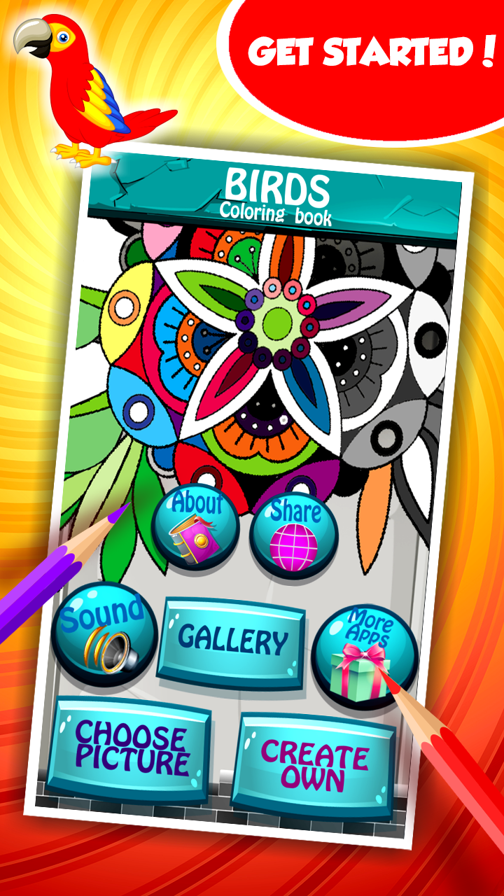 Birds Coloring Book - App on Amazon Appstore