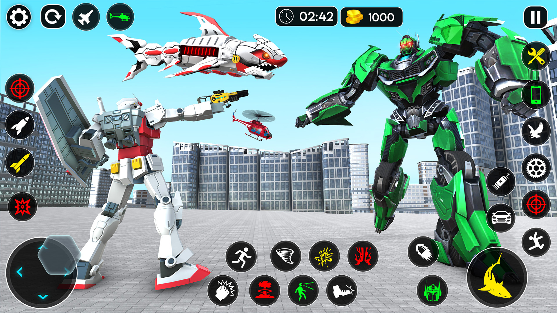 Iron Robot Shark Fighting Simulator (Game for Kids): Best Robot ...