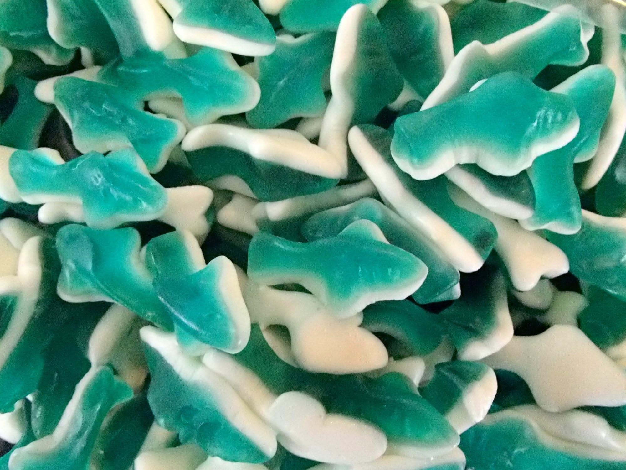 Amazon.com : Blue Sharks Gummy Candy, Blue Raspberry Flavor (1 Pound ...