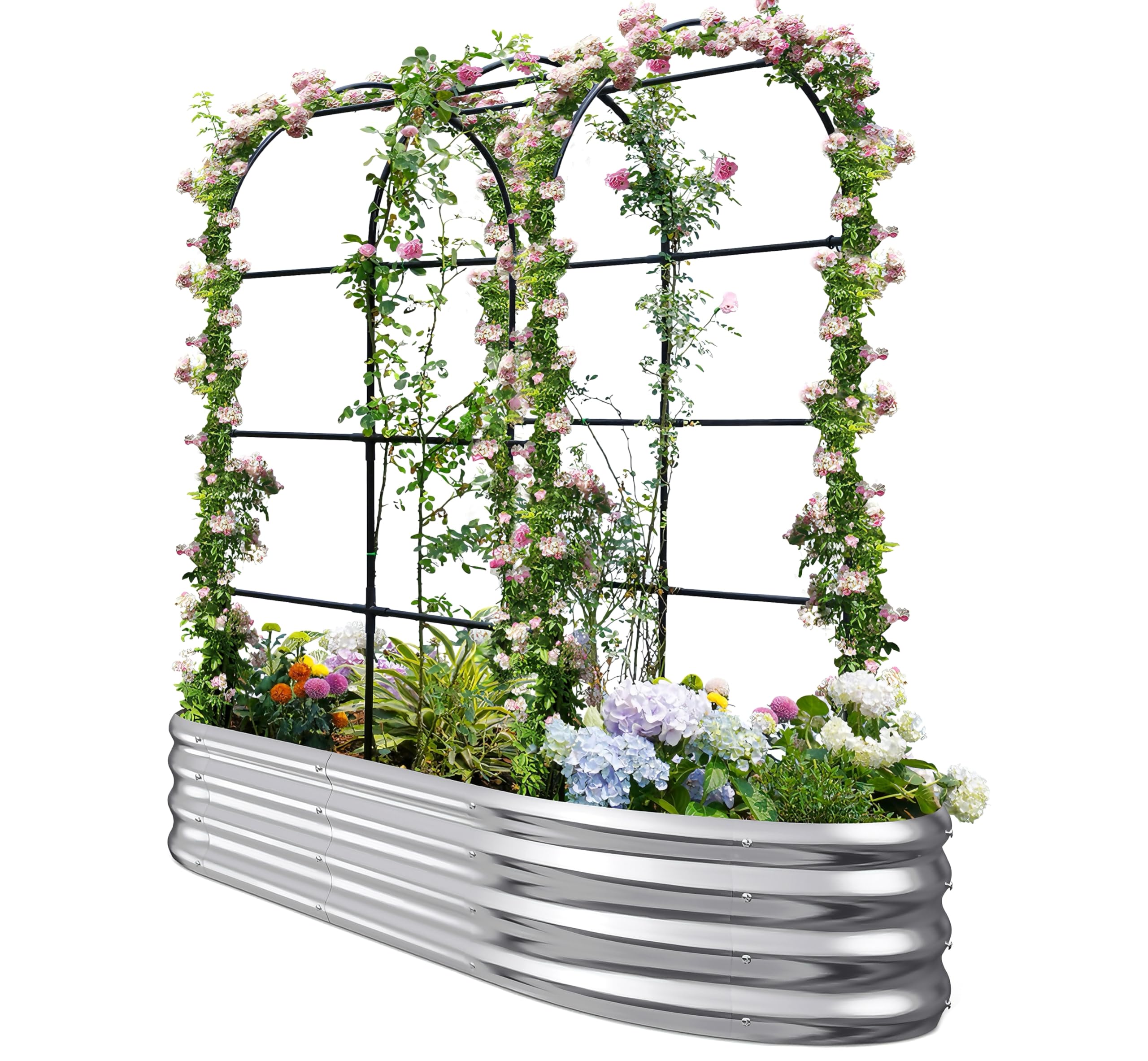 Curved Planter Boxes Outdoor Curved Aluminum Tree Box Outdoor Planter