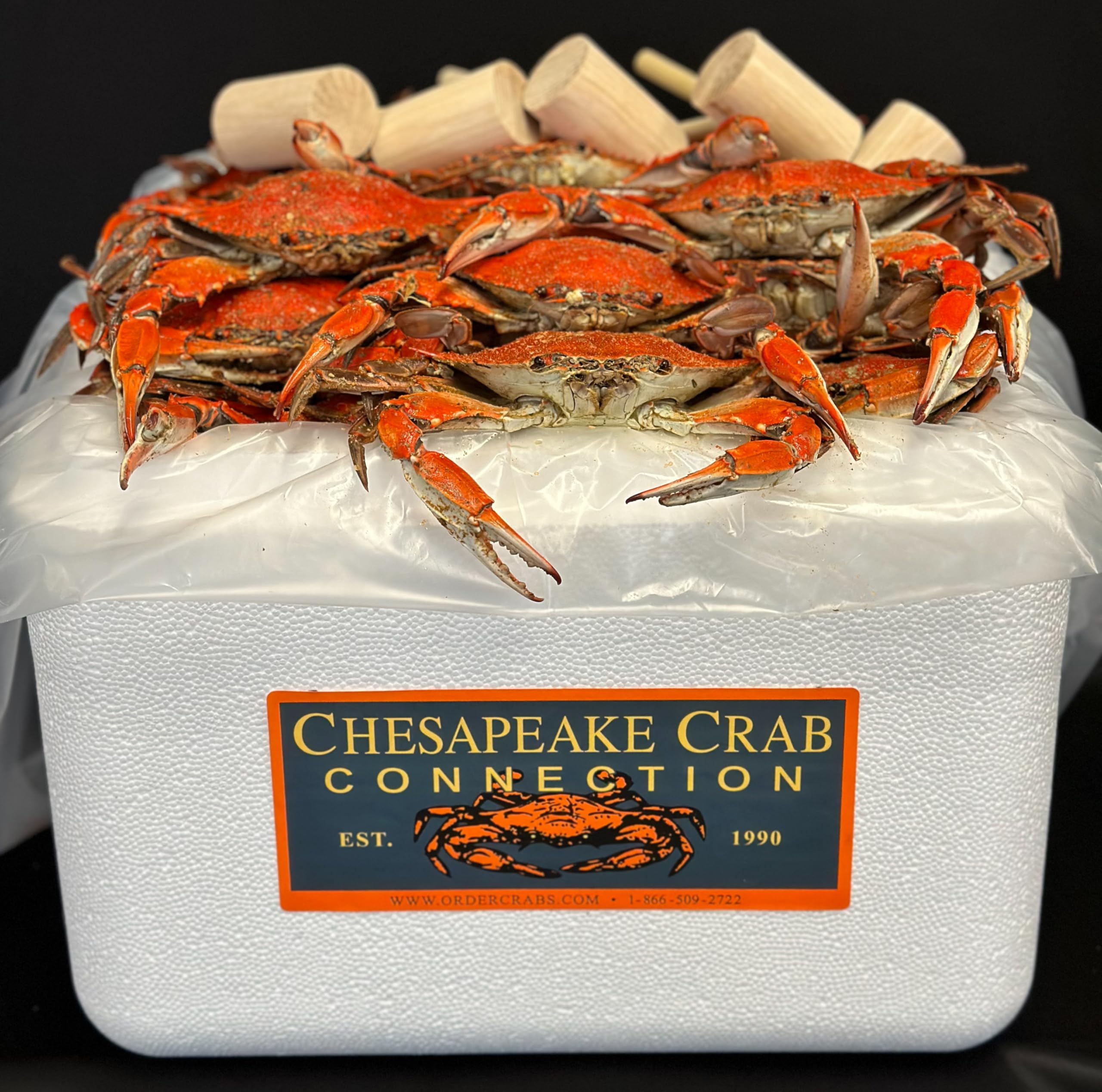 Amazon.com: Chesapeake Crab Connection - Fresh Blue Crabs - 1/2 Bushel ...