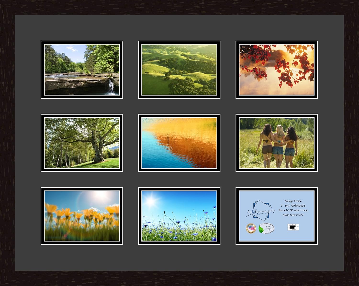 Amazon.com - Art to Frames Double-Multimat-76-89/89-FRBW26061 Collage ...