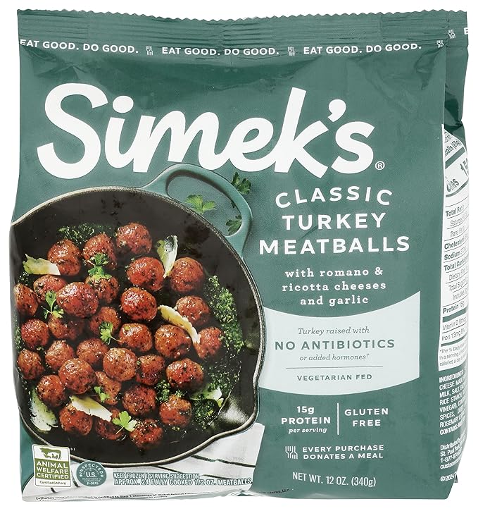 Amazon.com: Simek's Turkey Meatballs, 12 OZ : Grocery & Gourmet Food