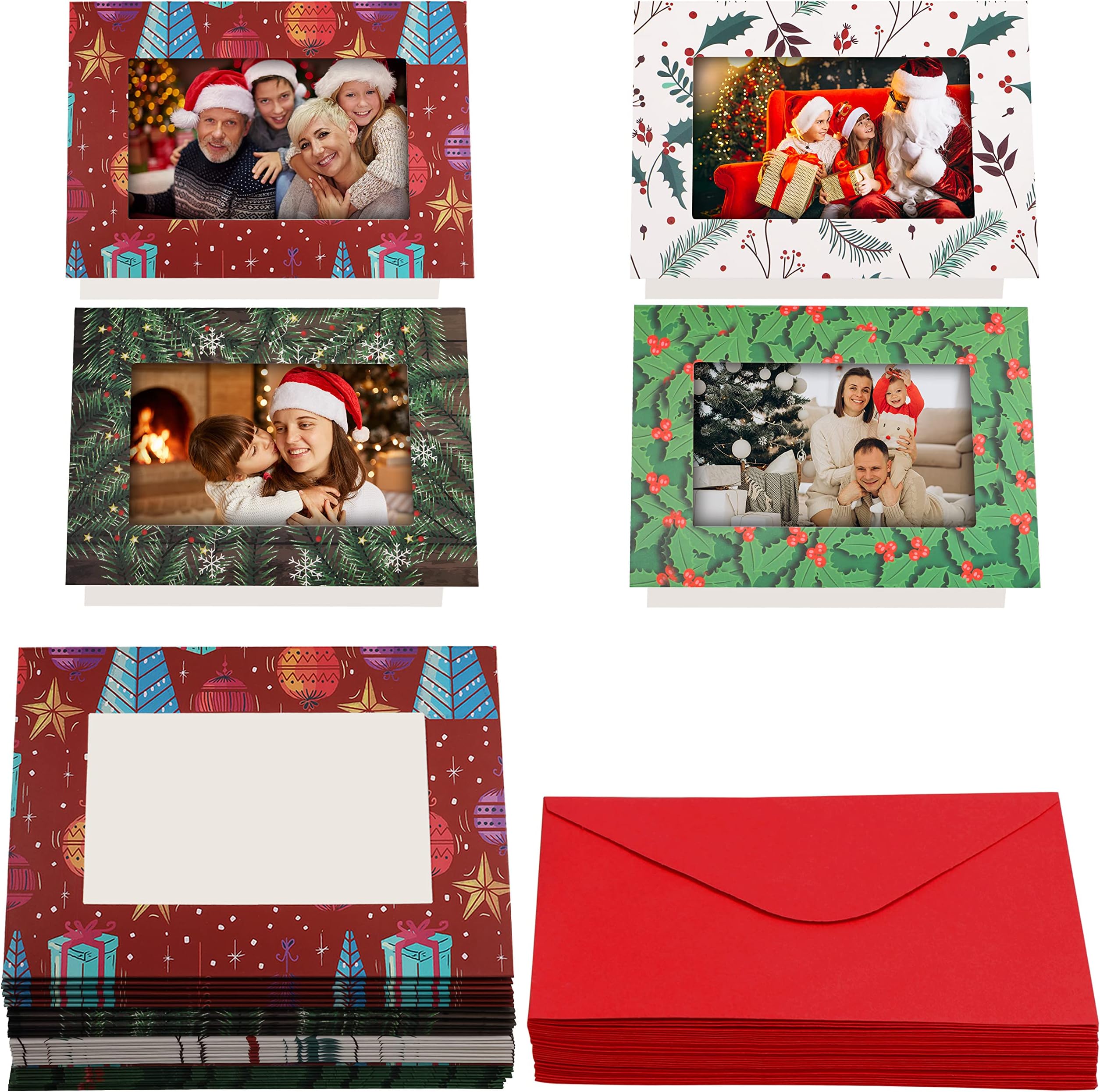 Better Office Products Photo Frame Note Cards for 4" x 6" Photos, 50 ...