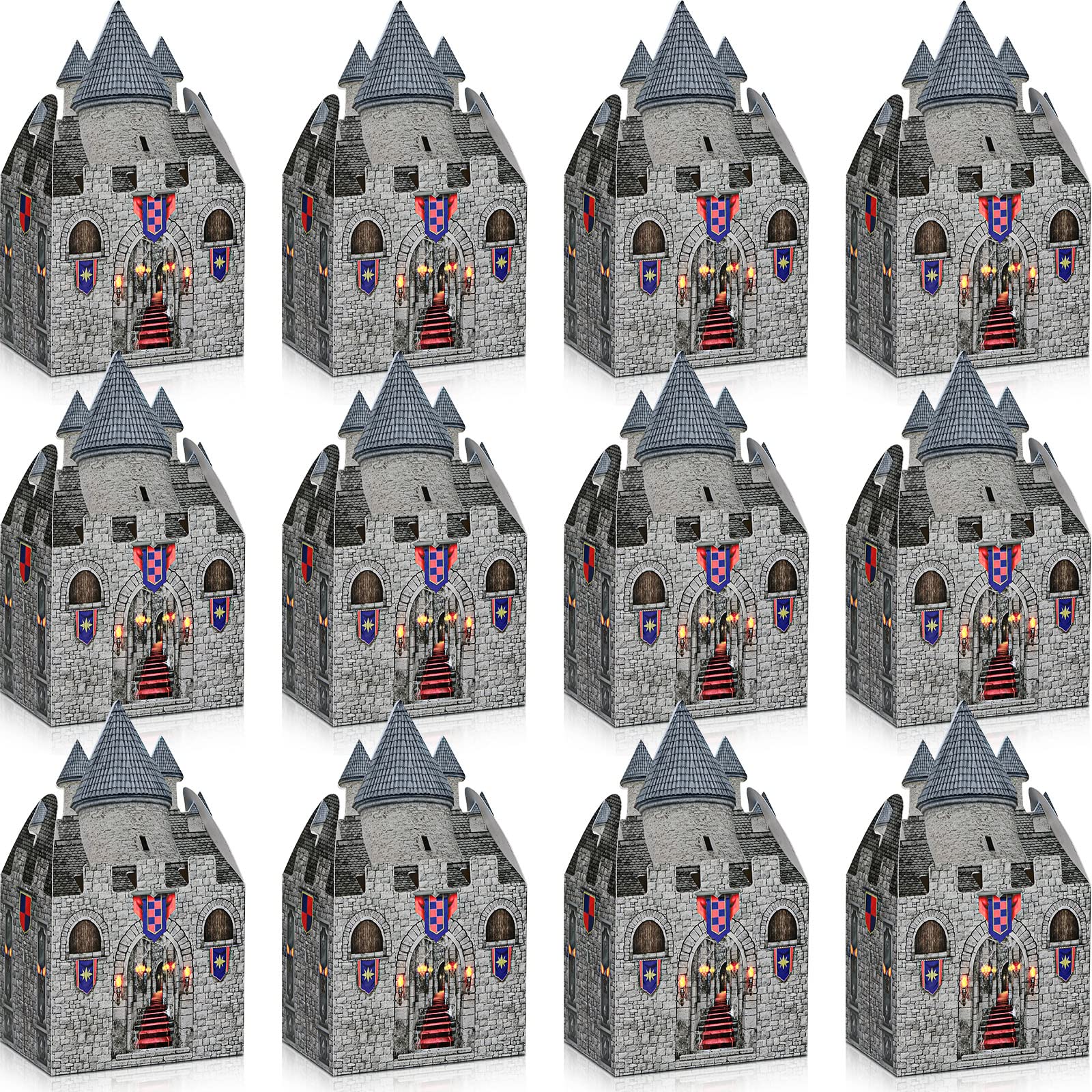 Snapklik.com : 8 X 5 X 3 Inches Medieval Castle Box Cardboard Castle ...