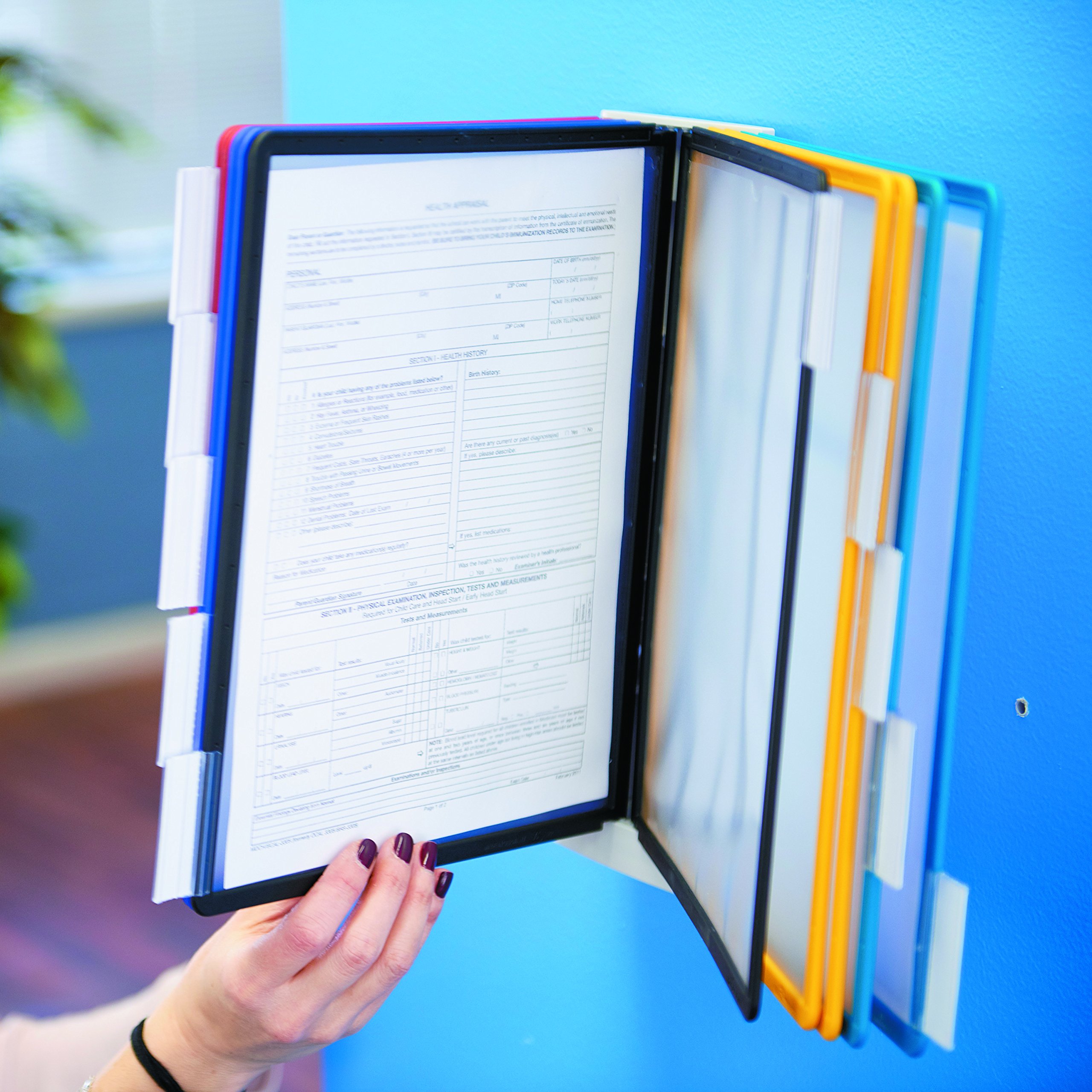 Snapklik.com : DURABLE Wall Mounted Reference System, 10 Double-Sided ...