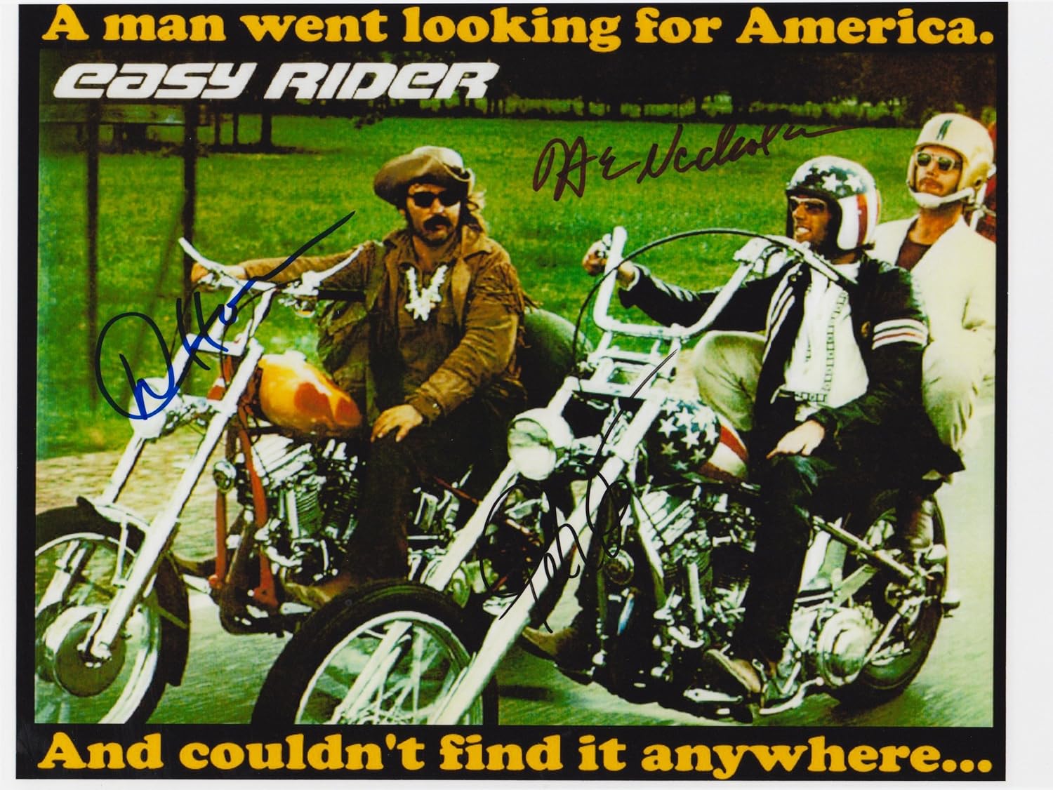 Amazon.com: Easy Rider 8 X 10 Movie Poster Autograph on Glossy Photo ...