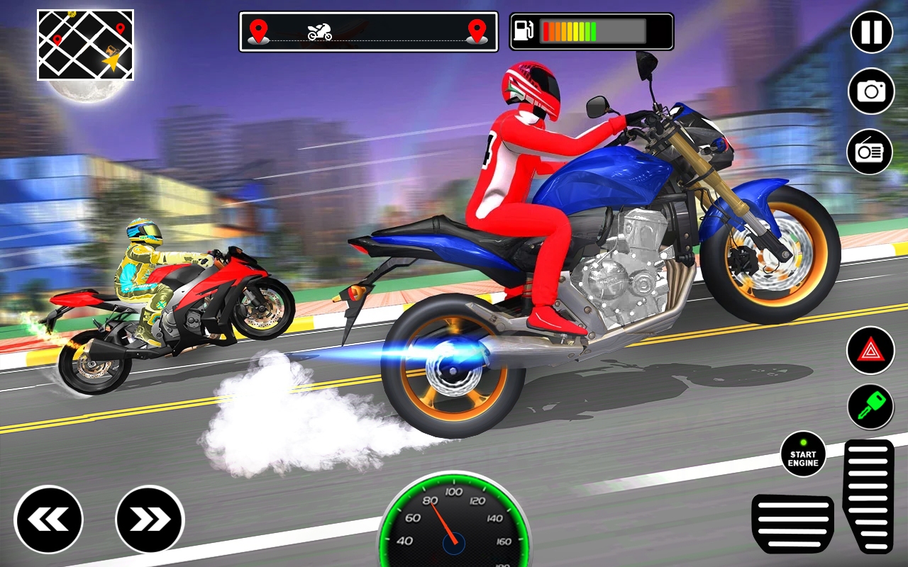 City Traffic Bike Racer: Moto Rider Highway Race - Traffic Rider Stunt ...
