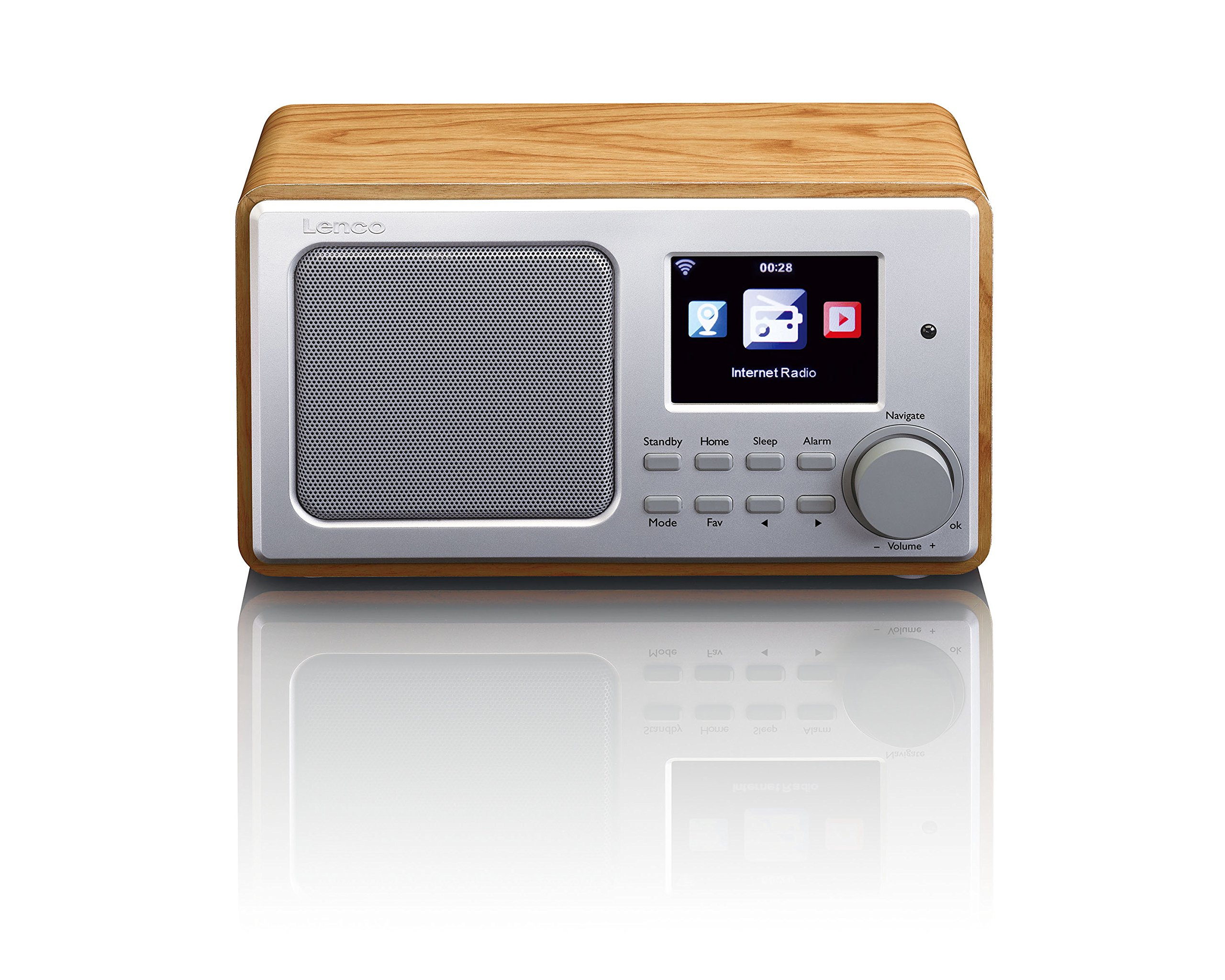 Lenco DIR-100 DAB PLL FM Internet Radio with USB Playback/Remote ...