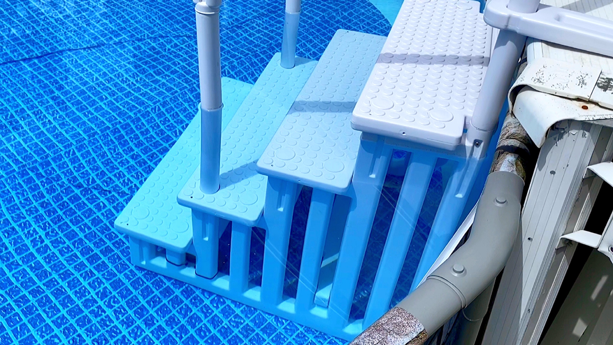 Watch Blue Torrent Pool Step Ladder for Above-Ground Pools on Amazon Live