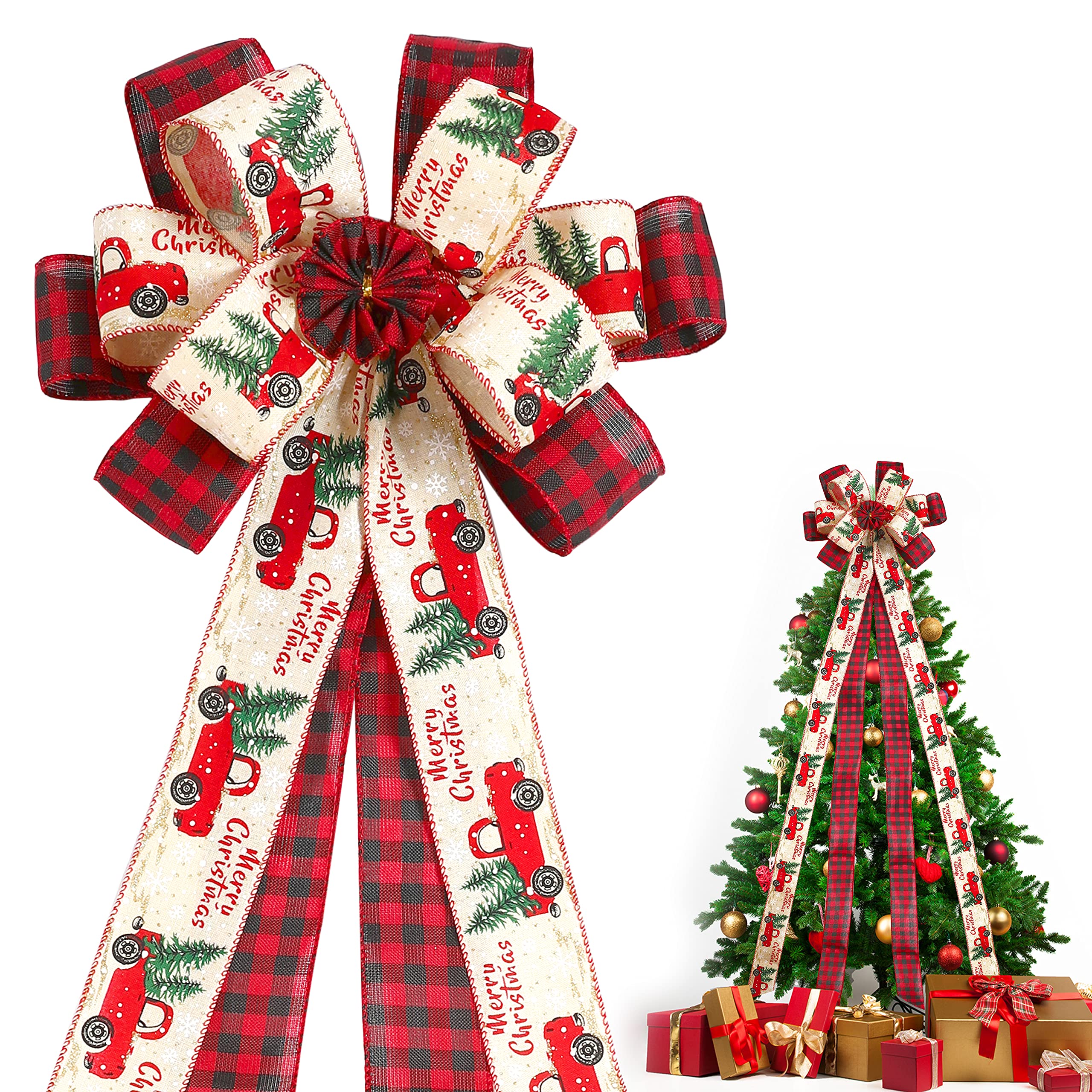 How To Make Christmas Tree Topper Bows