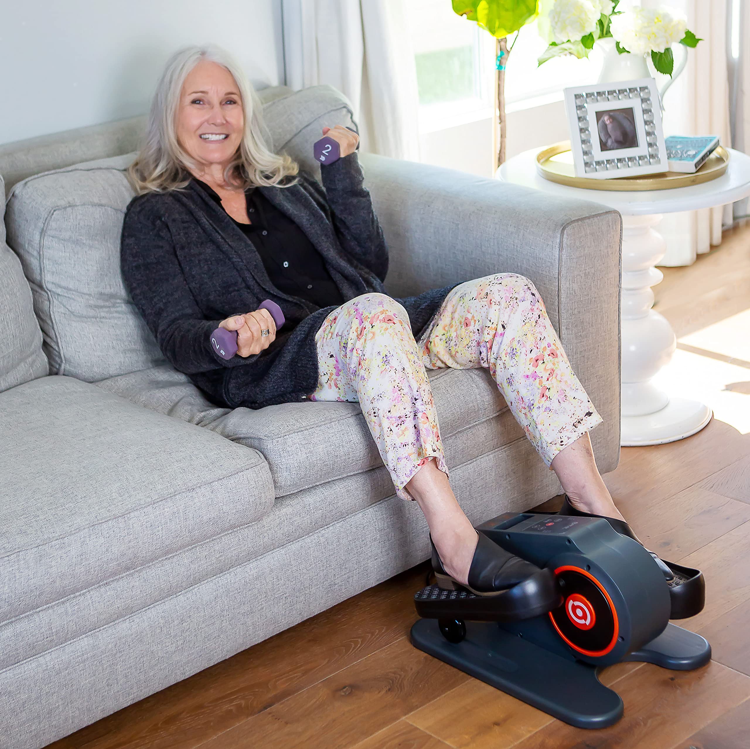 SITFIT, Sit Down and Cycle! Powered Foot Pedal Exerciser for Seniors ...
