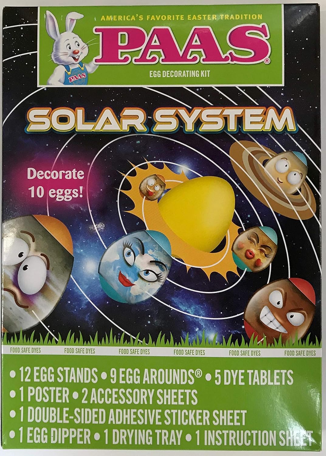 Amazon.com: PAAS Way to Celebrate Easter Solar System Egg Dye Kit