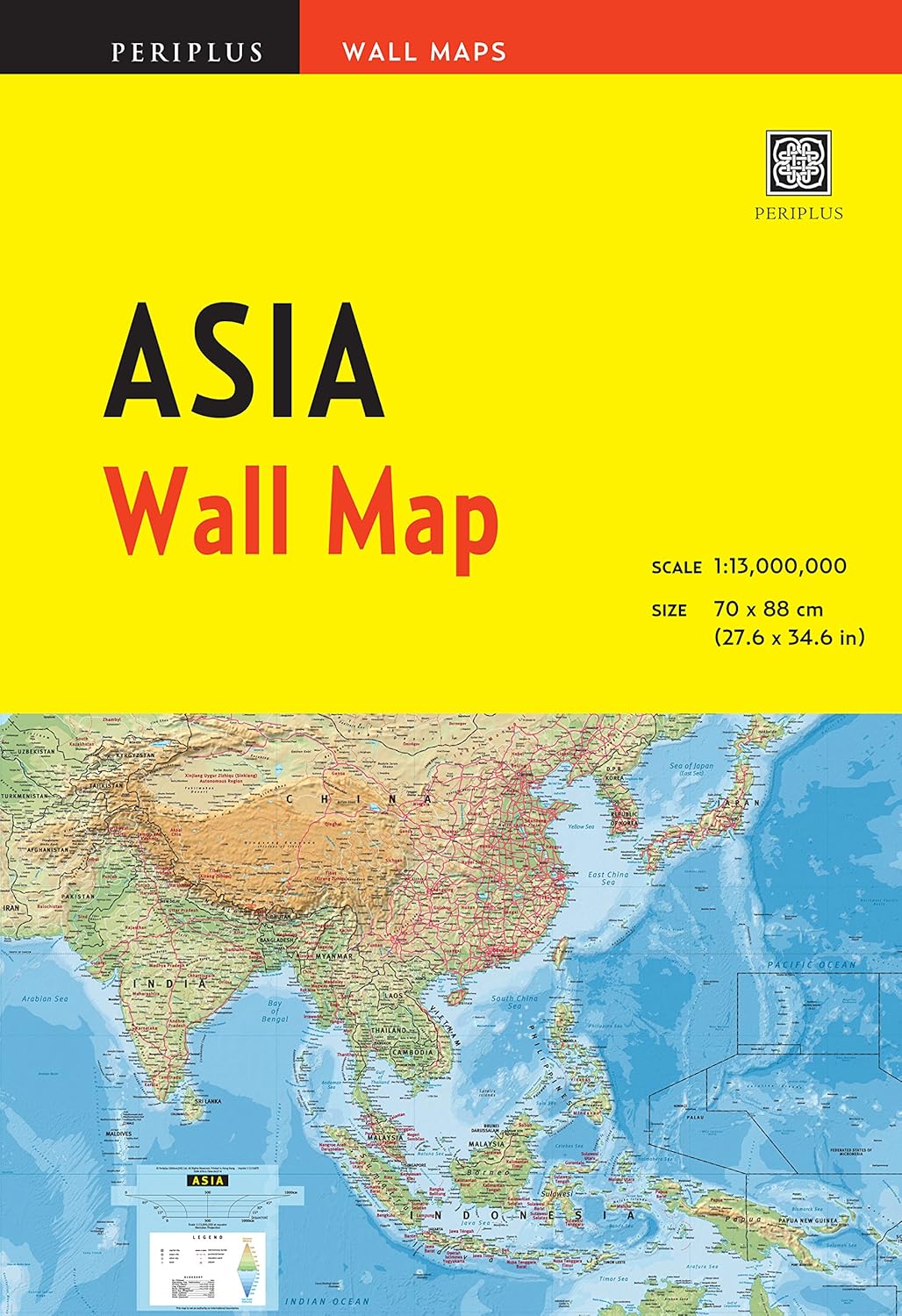 Amazon | Asia Wall Map | Periplus Editors | Atlases