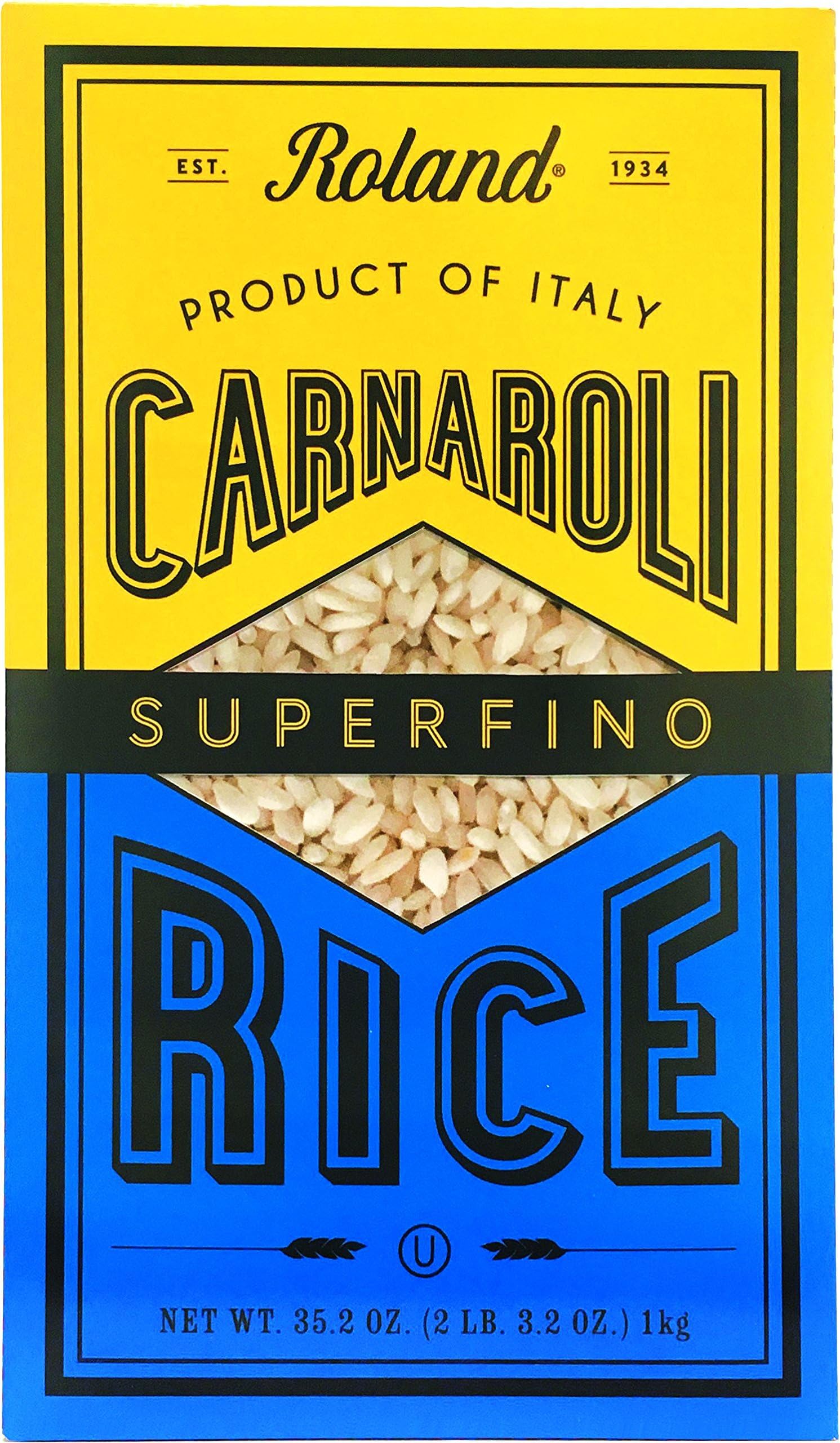 Amazon.com : Roland Foods Carnaroli Rice, Superfino, 2 lbs 3.3 Ounce ...