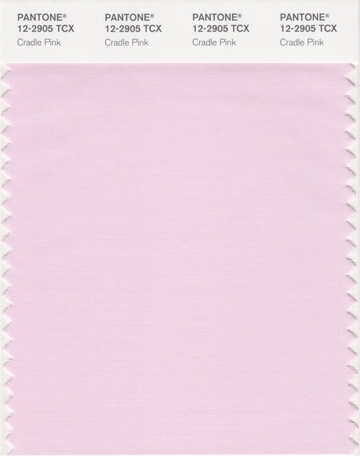 PANTONE Smart 12-2905X Color Swatch Card, Cradle Pink - Wall Decor ...