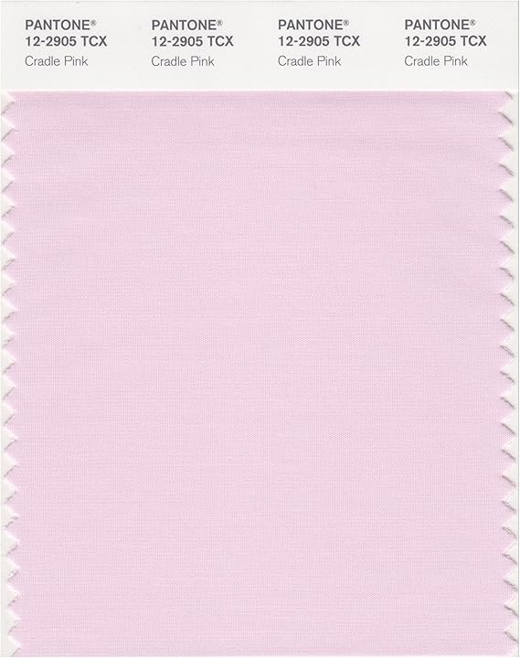 PANTONE Smart 12-2905X Color Swatch Card, Cradle Pink - Wall Decor ...