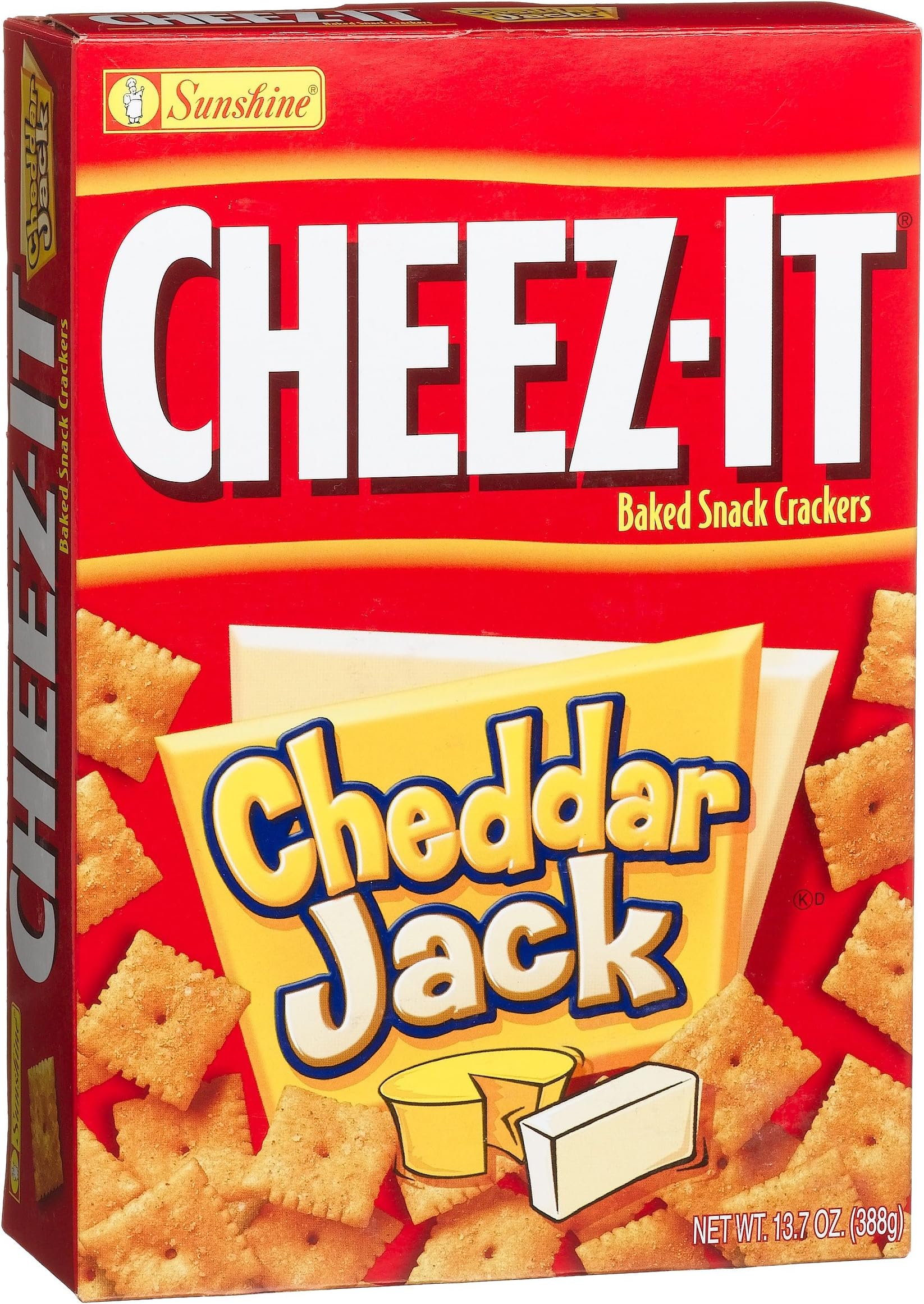Amazon.com: Cheez-It Baked Snack Crackers, Cheddar Jack, 13.7-Ounce ...