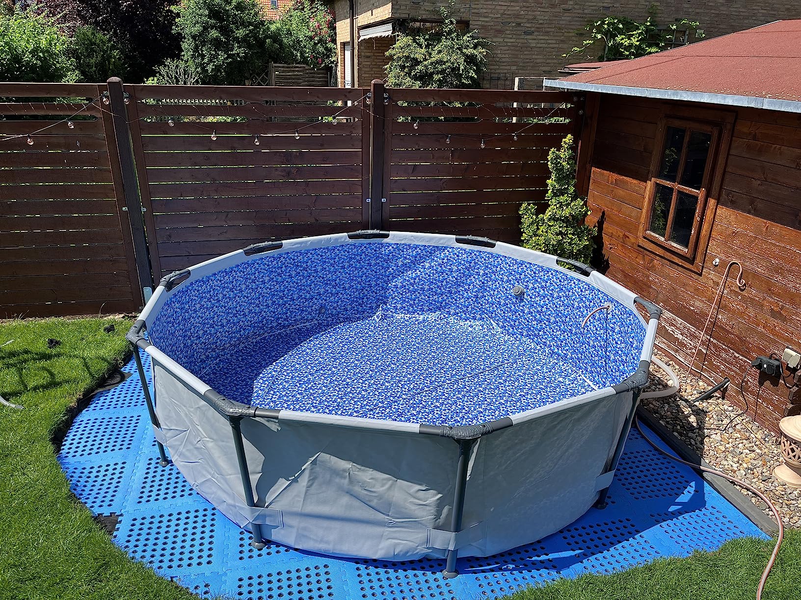 bonsport Pool Unterlegmatte Poolmatte 12 Stück - Bodenschutz Matte für ...