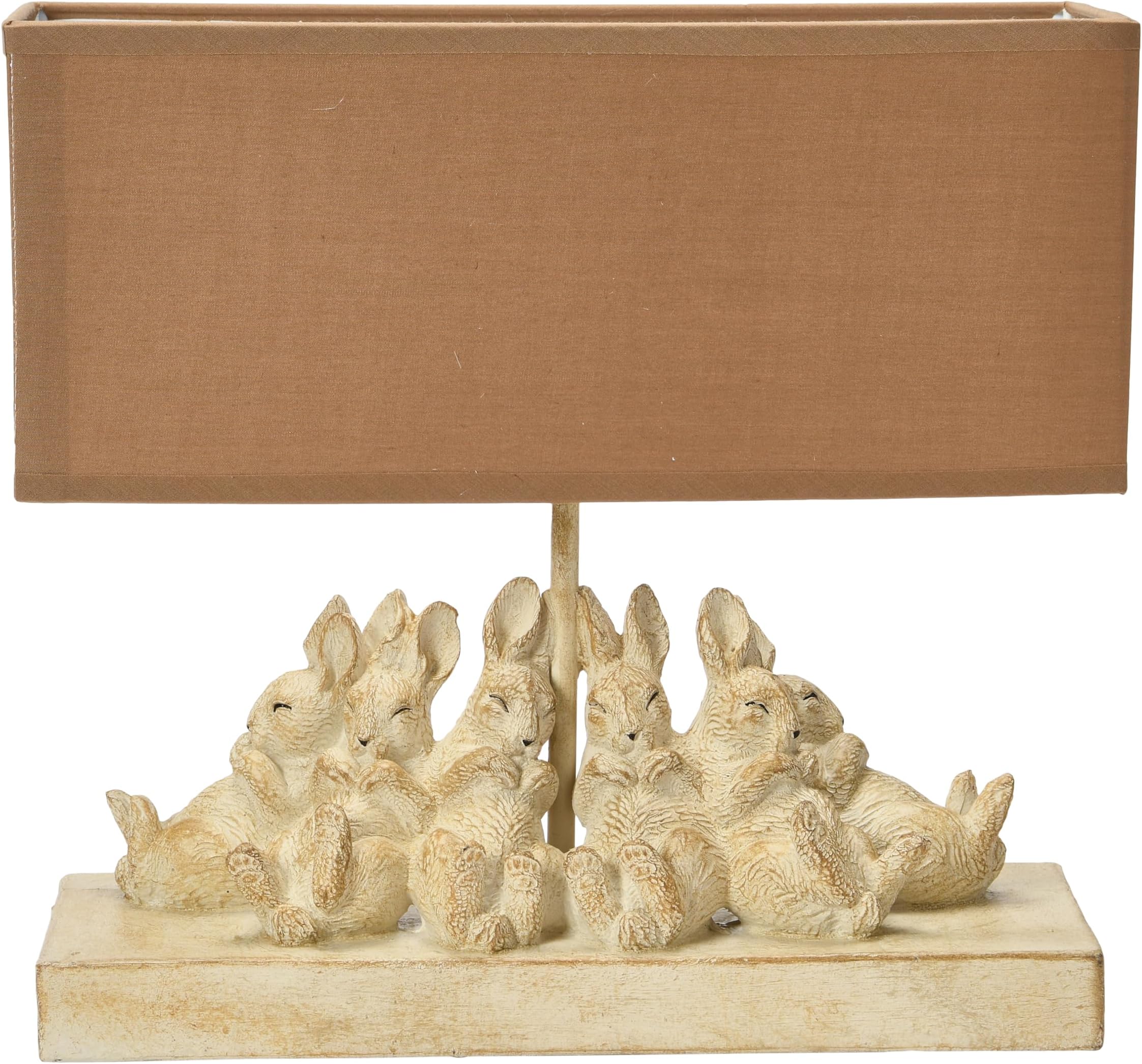 Generic Resin Animal Rabbit Table Lamp,LED Bunny Decor Desk Lamp ...