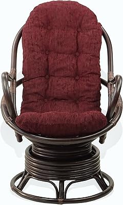 Amazon.com: Lounge Swivel Rocking Java Chair Natural Handmade Rattan ...