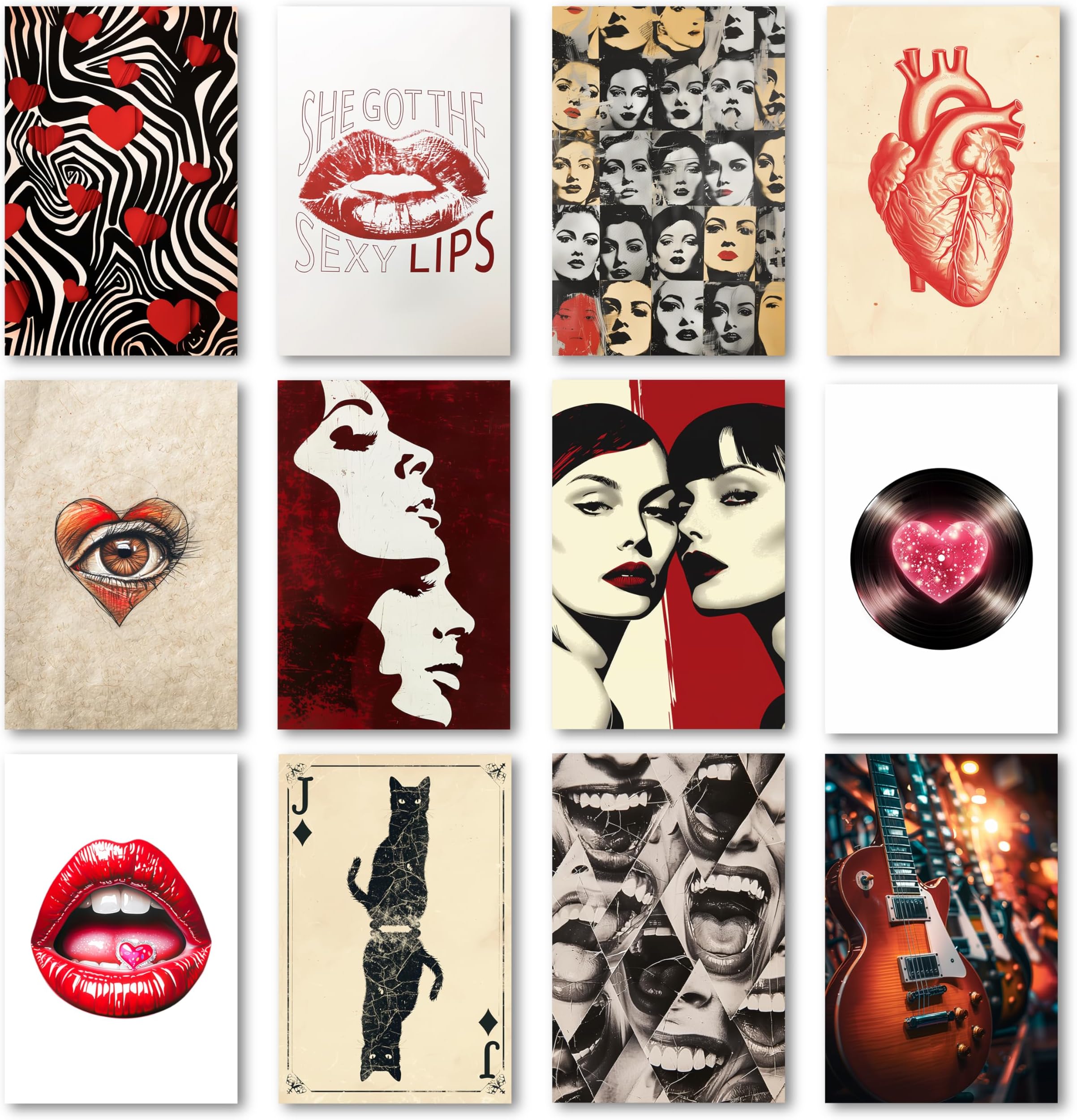 Amazon.com: 50 Cosmic Boho Wall Collage Kit - Aesthetic Celestial Mini ...