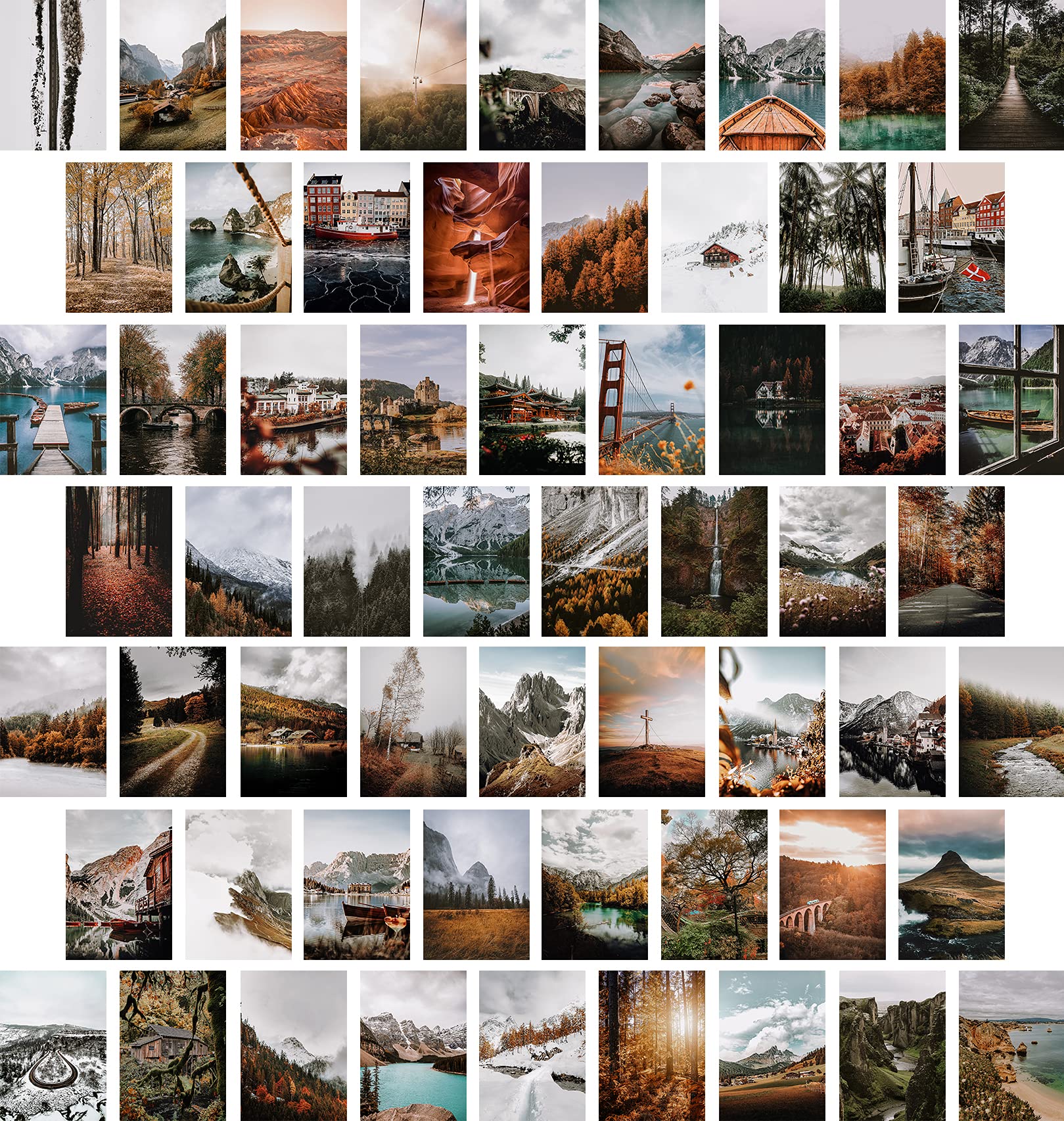 Adventure Landscape Aesthetic Wall Collage Kit By Boho Cove 60 ...