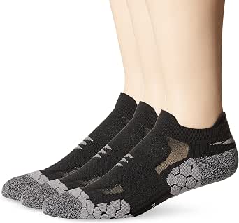 PowerSox Men's ApexPro Double Tab No Show Socks, 3 Pairs at Amazon Men ...