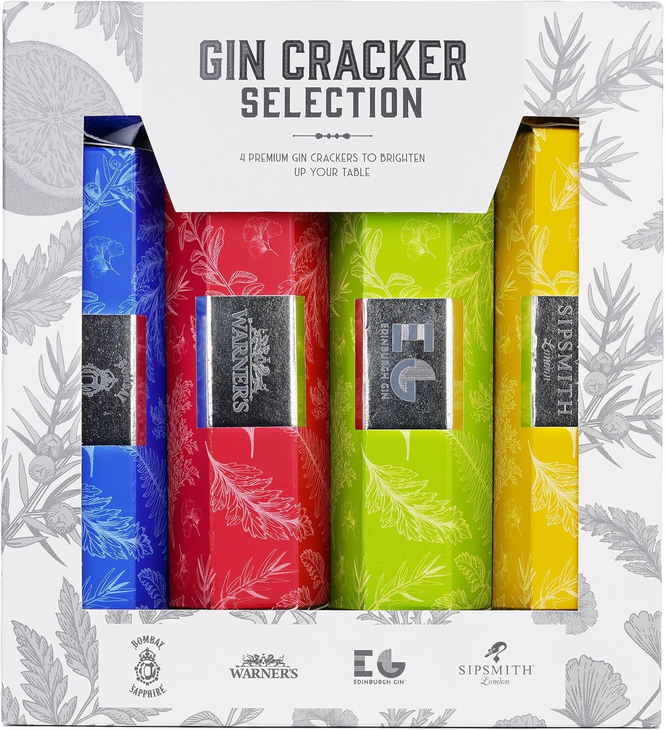 Premium Gin Cracker Selection, including 4x5cl from Blue Tree Gifts ...