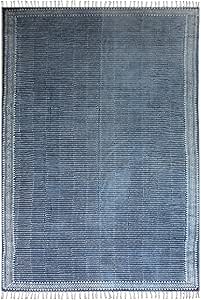 Amazon.com: CASAVANI Blue Boho Rug, Boho Kitchen Rug Easy Washable ...