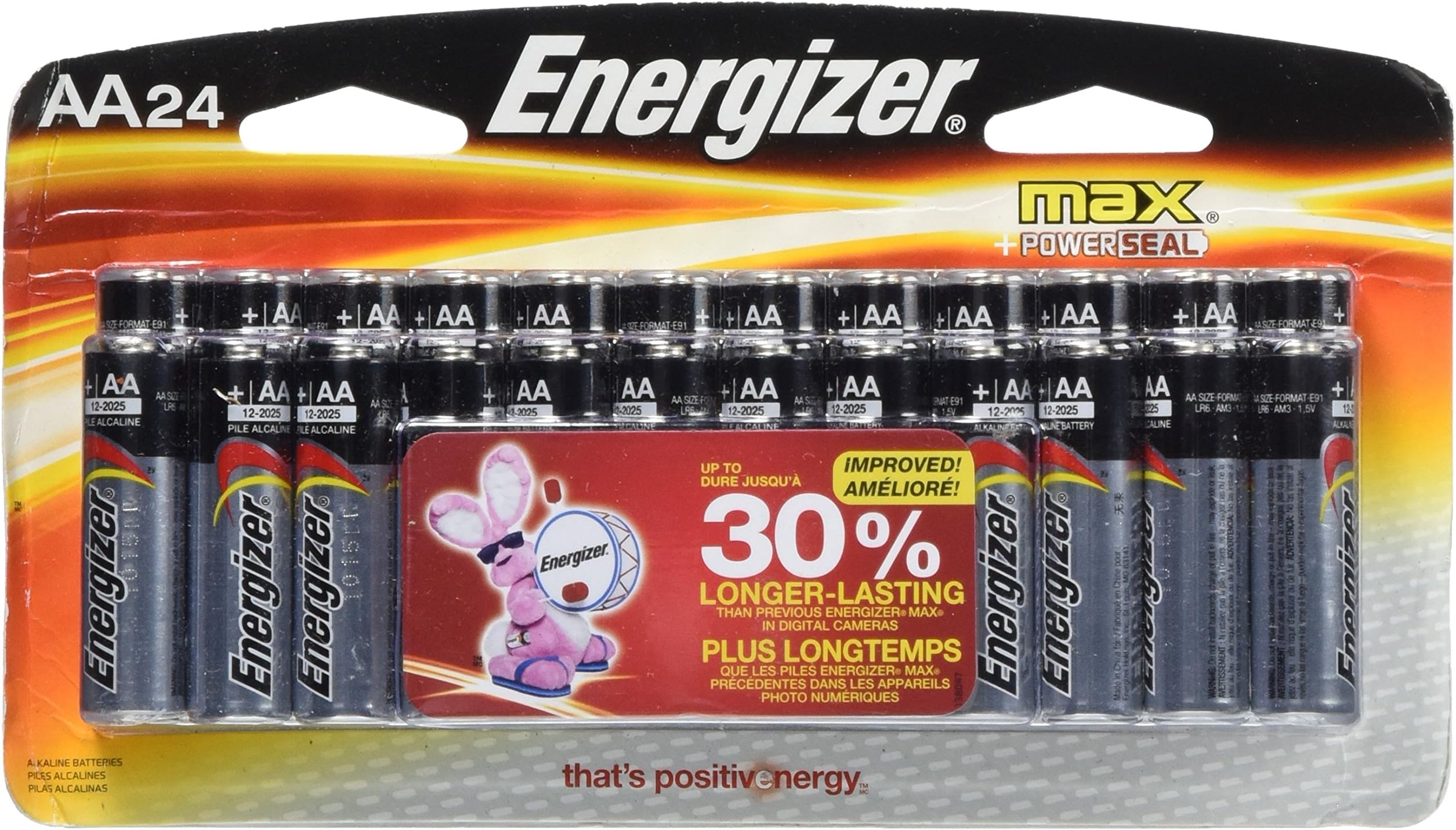 Amazon.com: Energizer Max Alkaline AA Battery, Pack of 24 : Health ...
