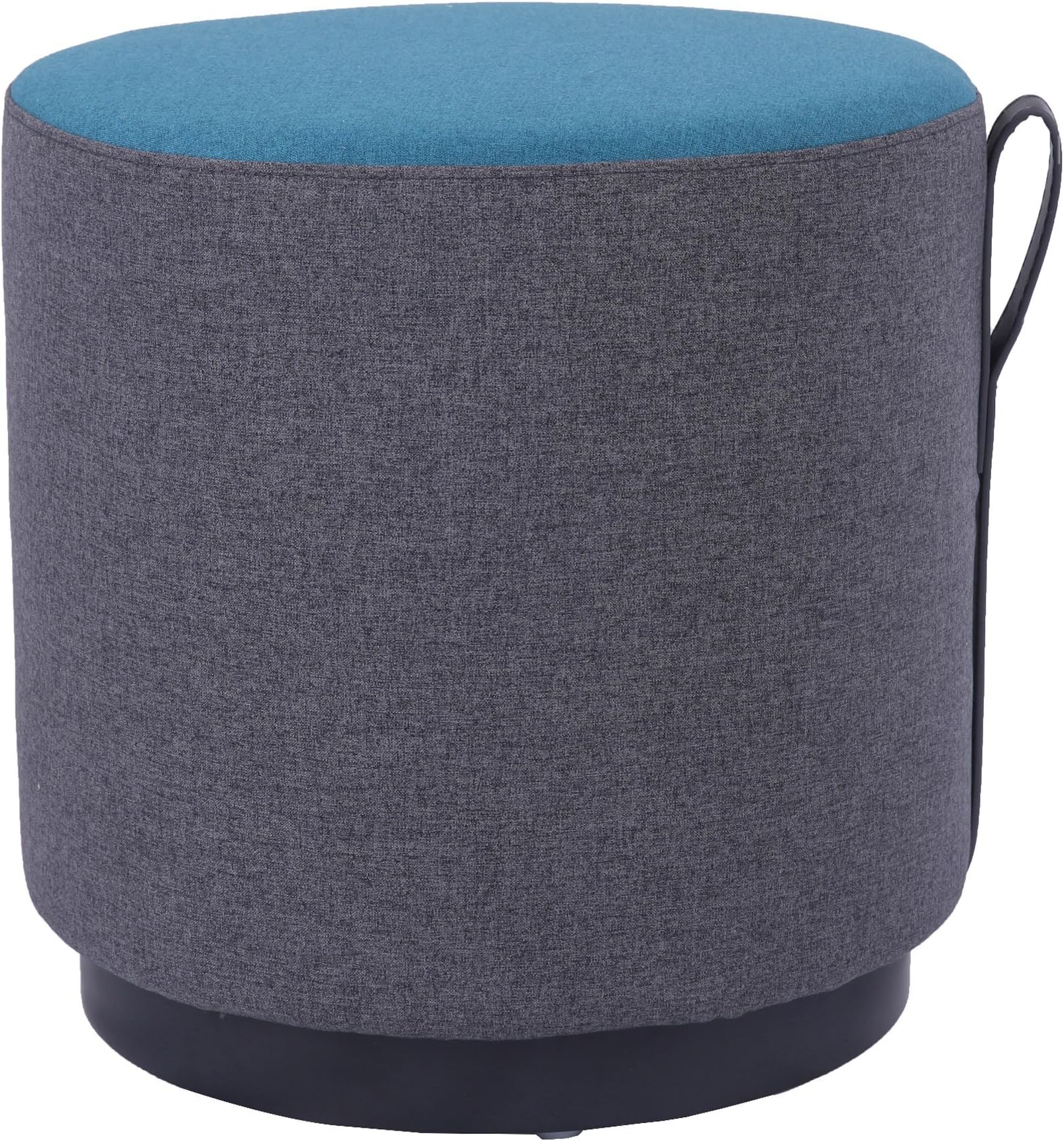 Amazon.com: Sunon Round Pouf Ottoman, Wooden Leg Small Ottoman Stool ...