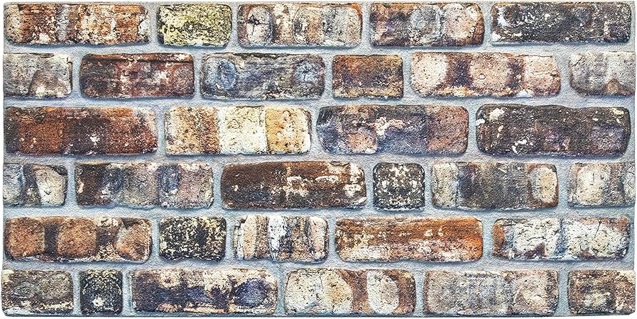 Amazon.com: Dundee Deco 3D Wall Panels Brick Effect - Cladding ...