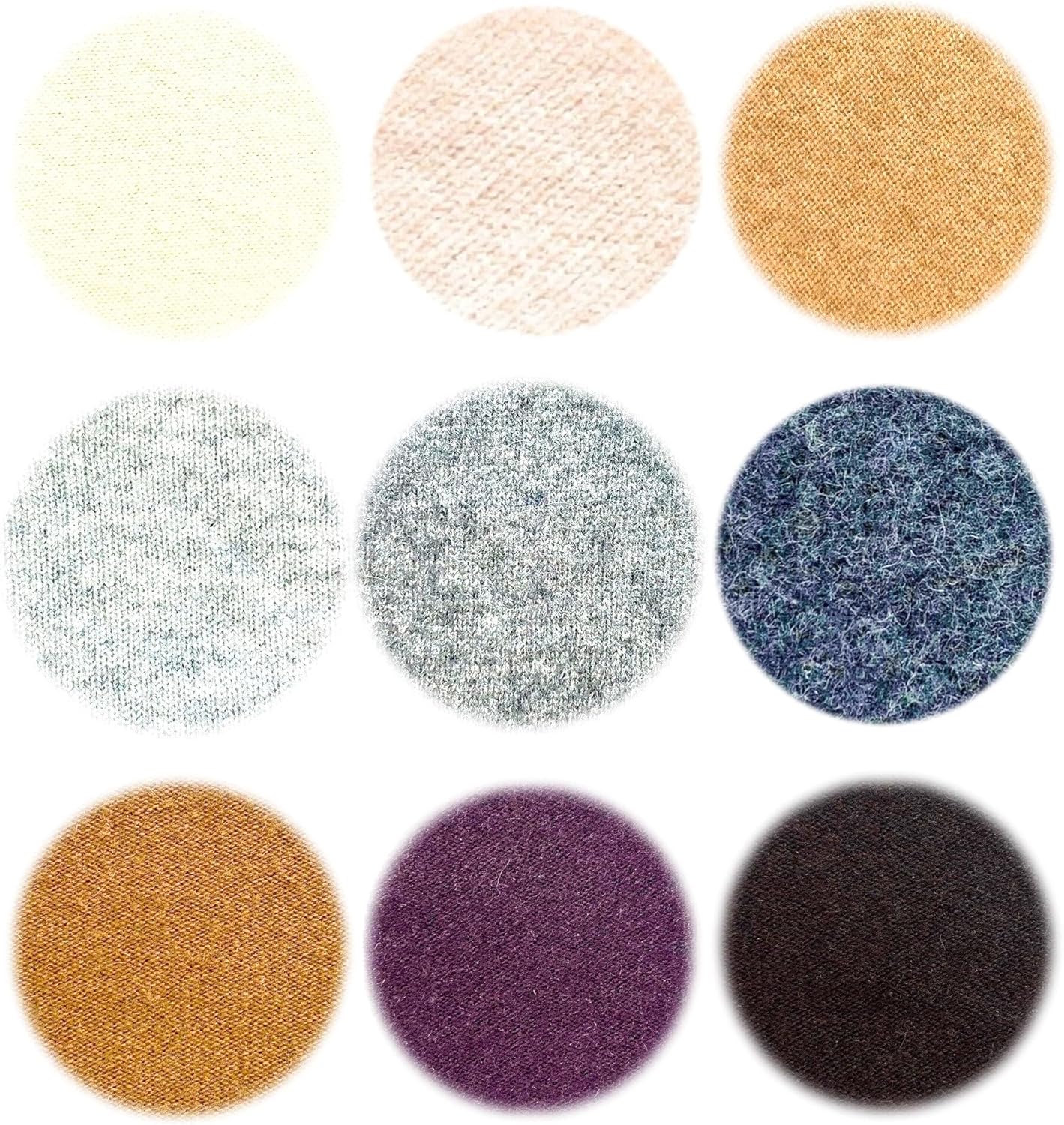 Amazon.com: Single 100% Cashmere Circle Patch in Classic Color: Iron-On ...