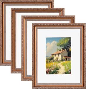 Amazon.com - eletecpro 8x10 Picture Frames Set of 4, Vintage Photo ...