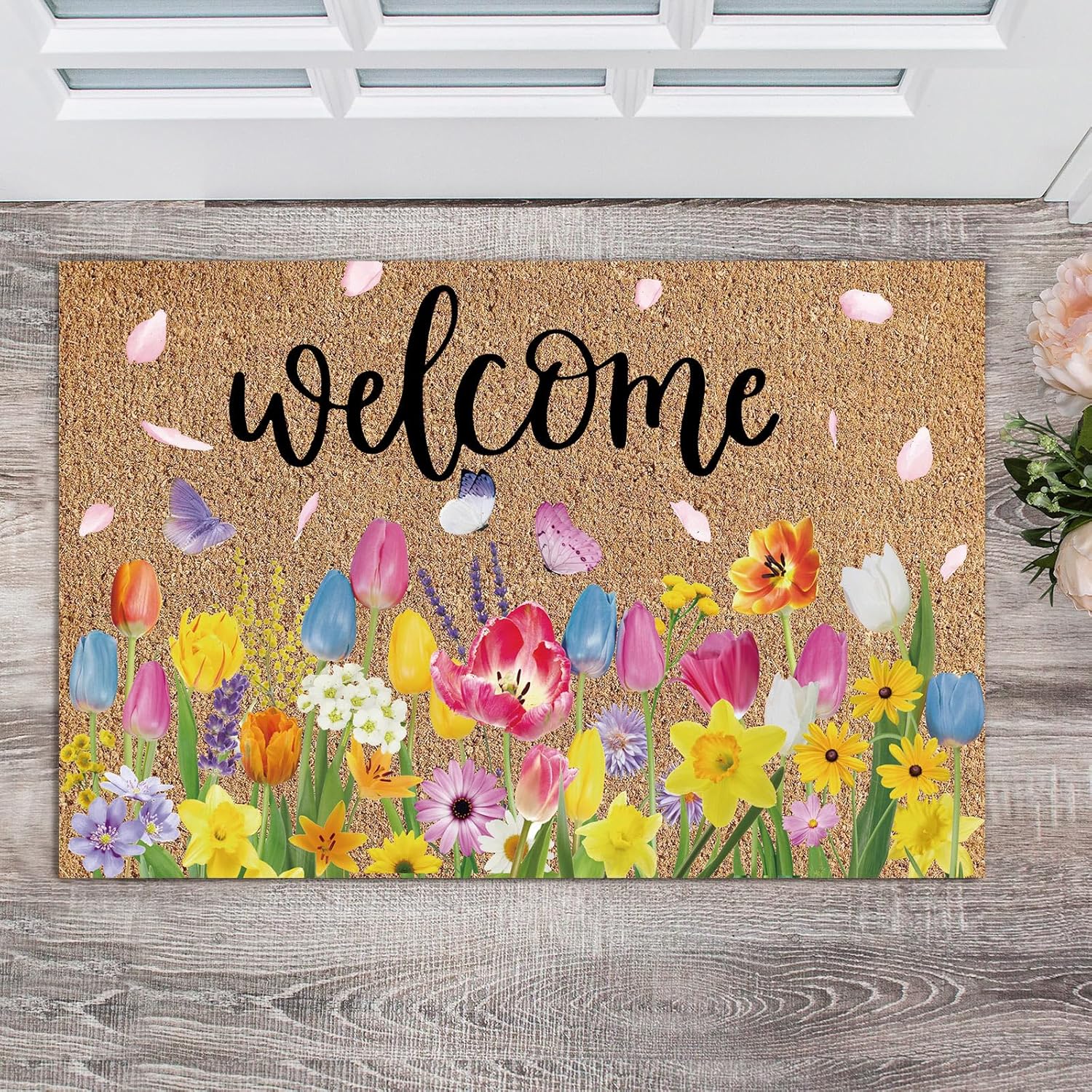 Amazon.com: Ceenna Spring Easter Coir Doormat Outdoor Summer 4th of ...