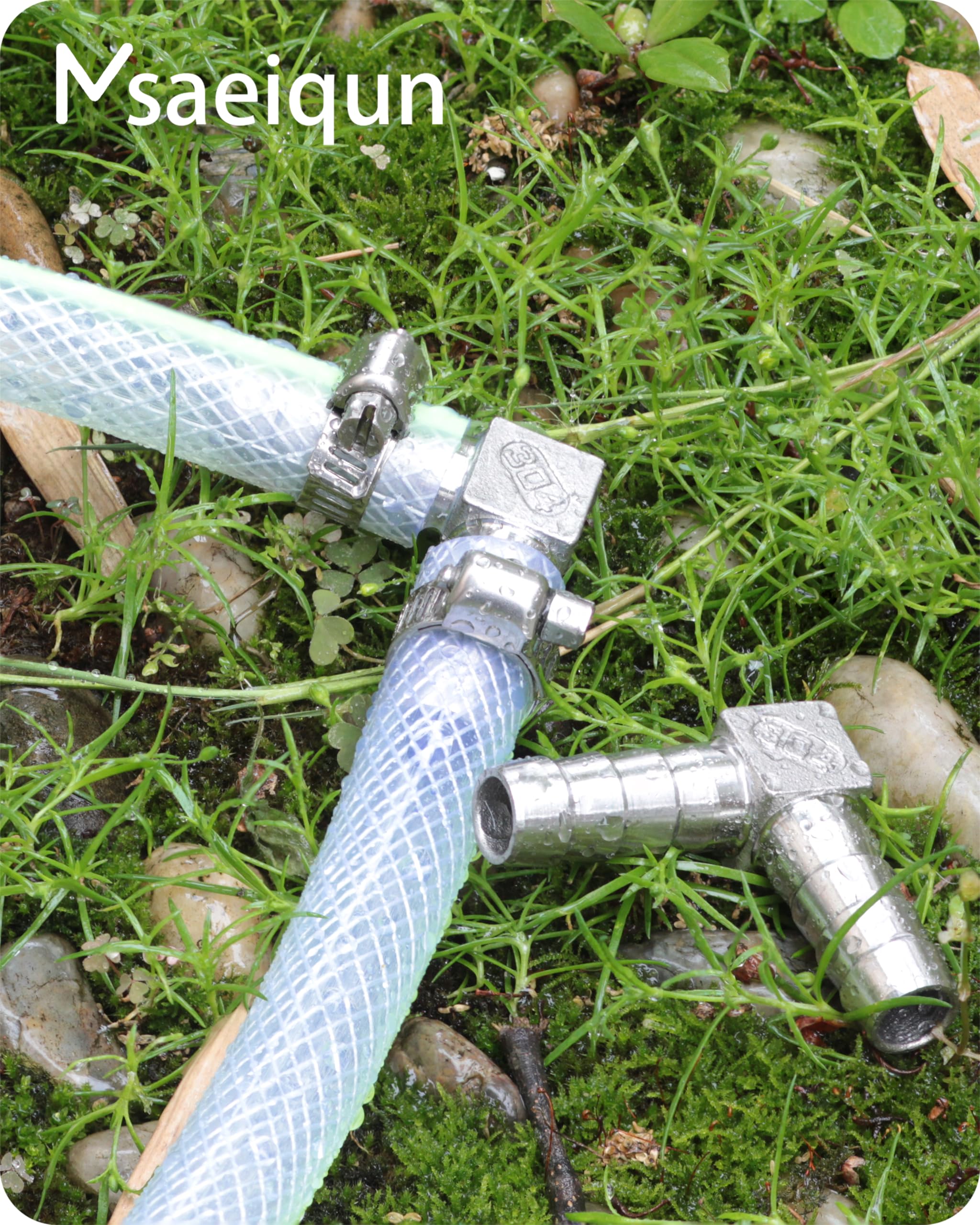 Snapklik.com : MSAEIQUN Stainless Steel Hose Barb,90 Degree L Right ...