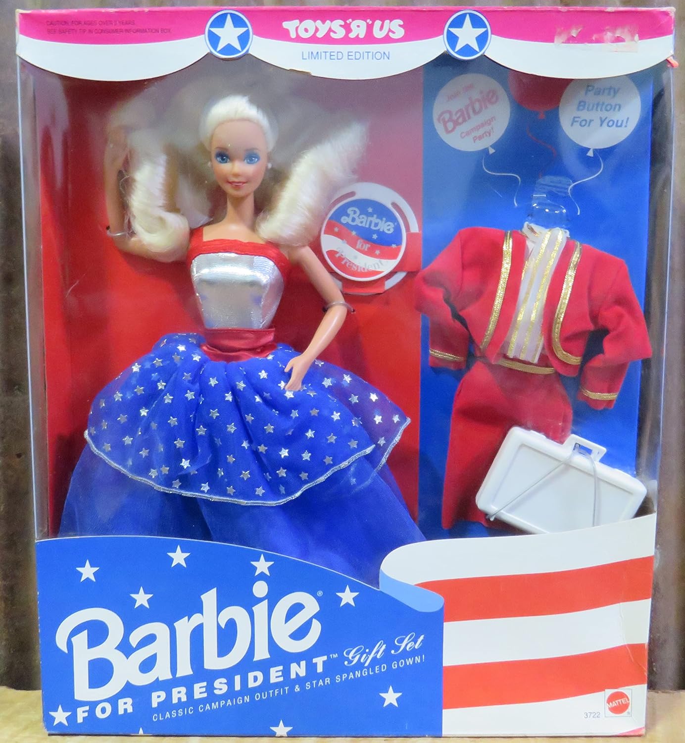 Barbie Toys "R" Us Barbie For President Gift Set By Mattel in 1991- The ...