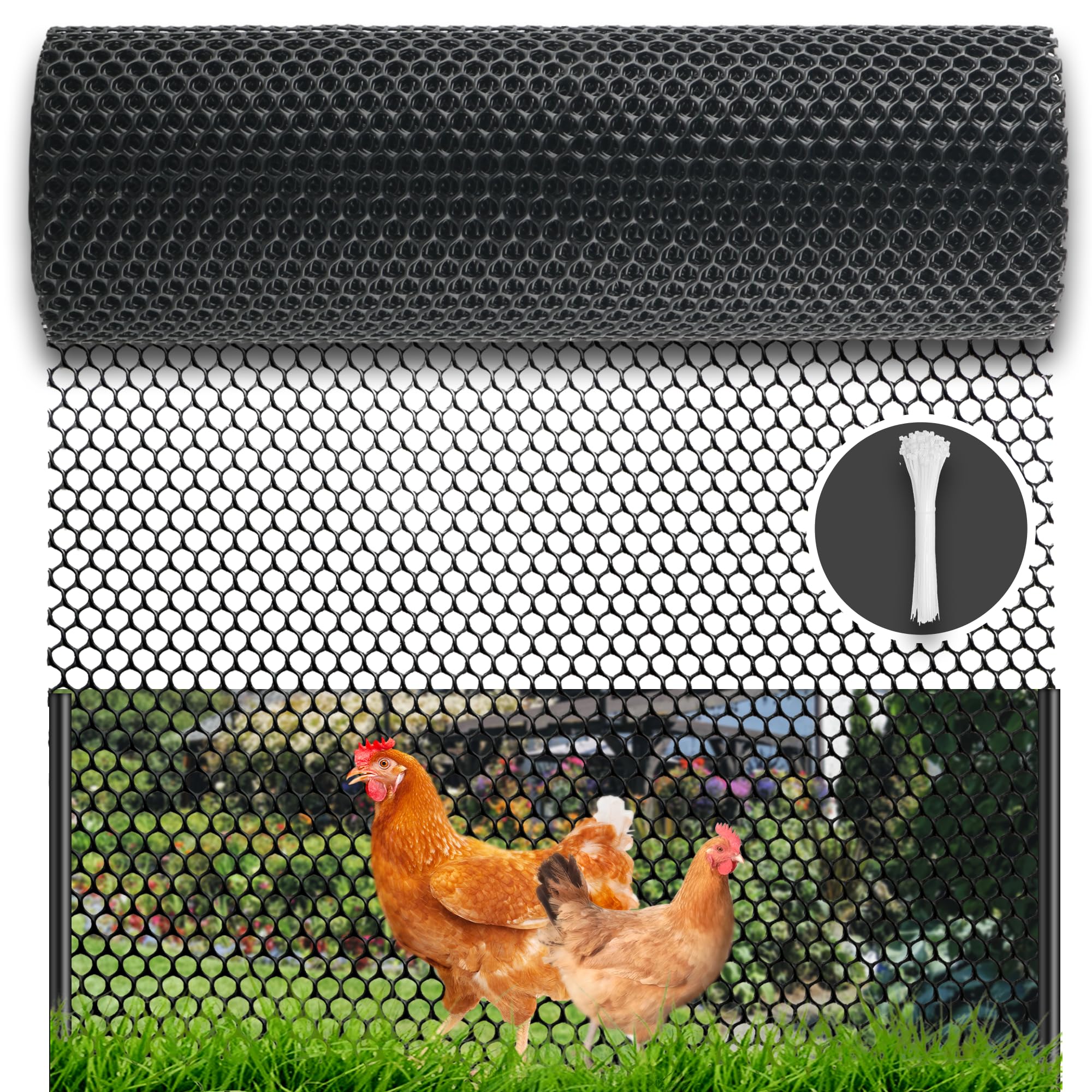 Snapklik.com : Plastic Wire Mesh Fence - Plastic Mesh 15.7IN X 19.6FT ...