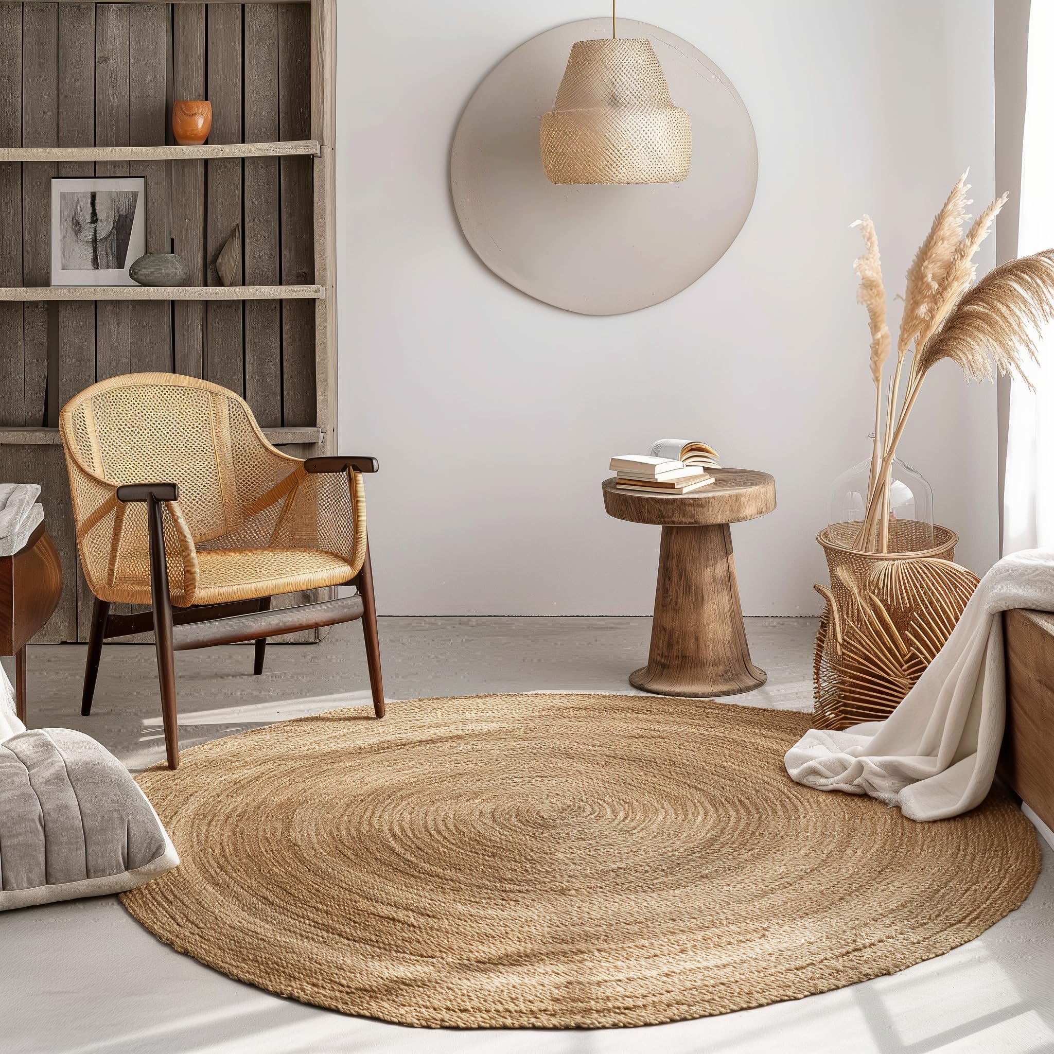 Soft Refined Jute Area Rug