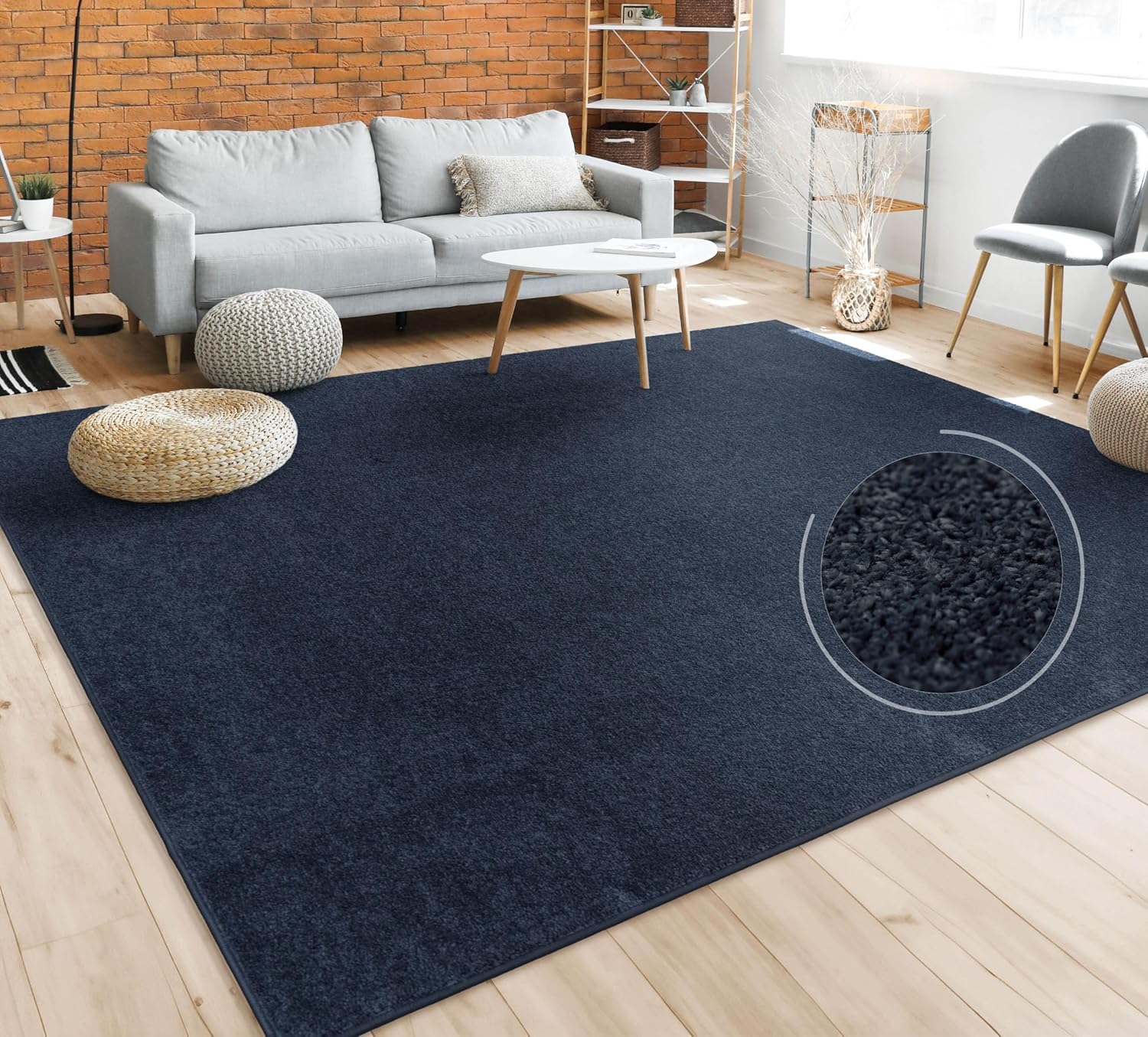 Paco Home Living Room Rug Plain Simple And Modern Short-Pile, Various ...