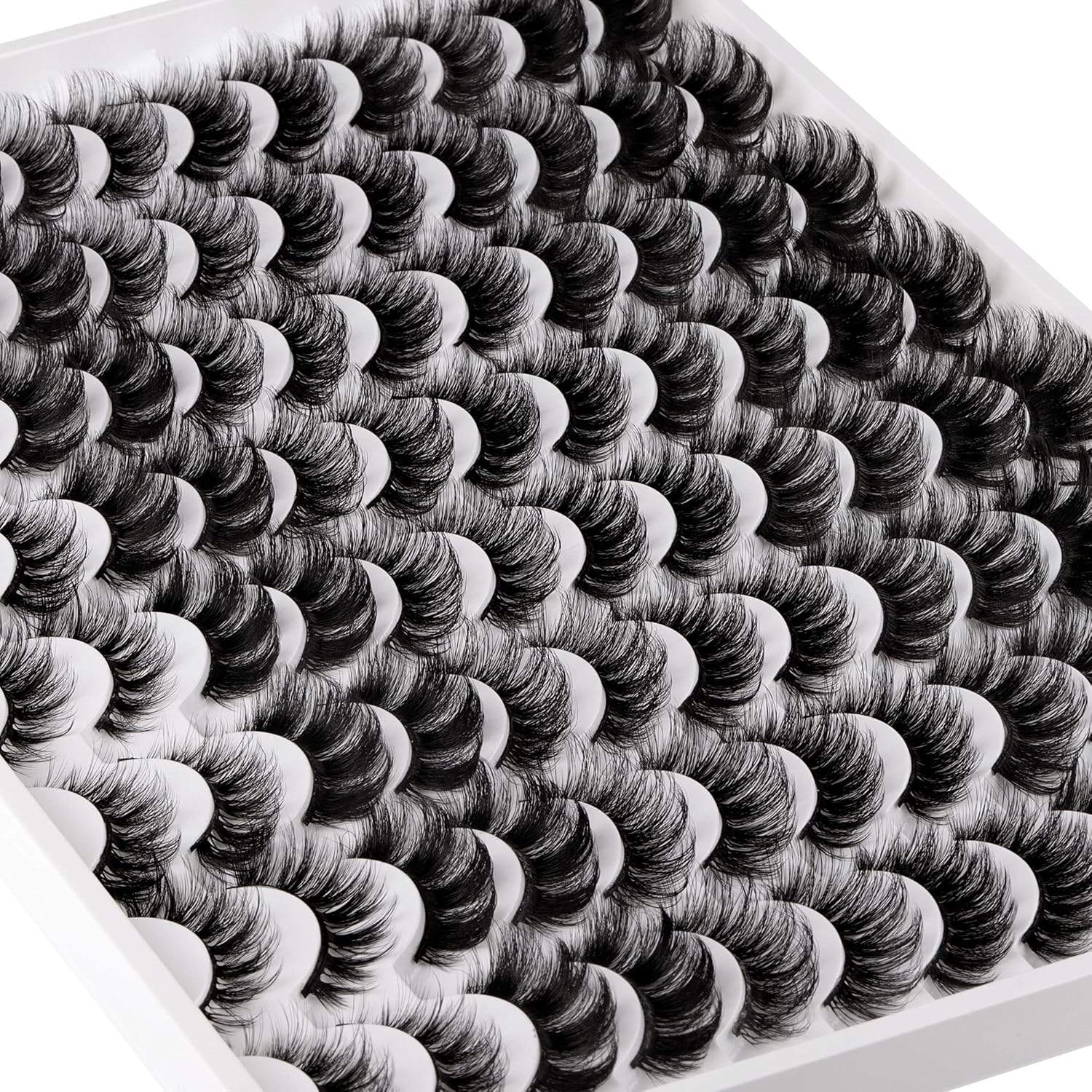 Amazon.com: False Eyelashes 48 Pairs 6 Styles Mixed Fake Eye Lashes ...