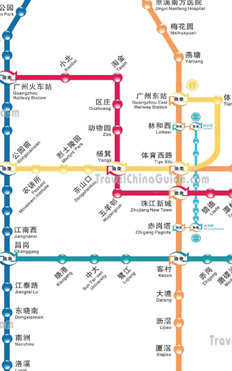 Guangzhou Subway Map Guangzhou Metro Line 10 Wikidata