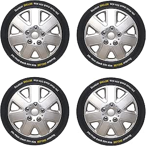 XtremeAuto® Black Silver Blue Red Wheel Trim Set x 4 (15" MADRID SILVER ...