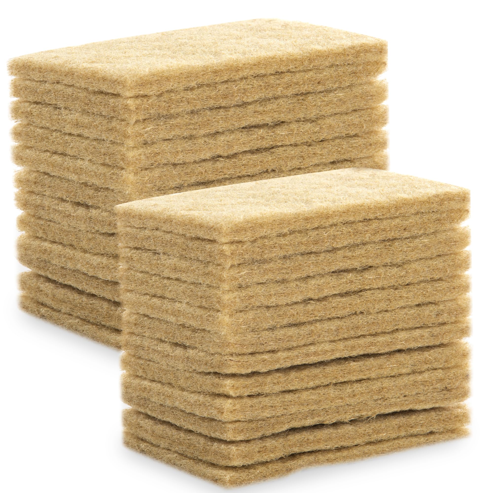 Amazon.com: Natural Scouring Pads 24Pack, Non-Scratch Sisal Scrub Pads ...