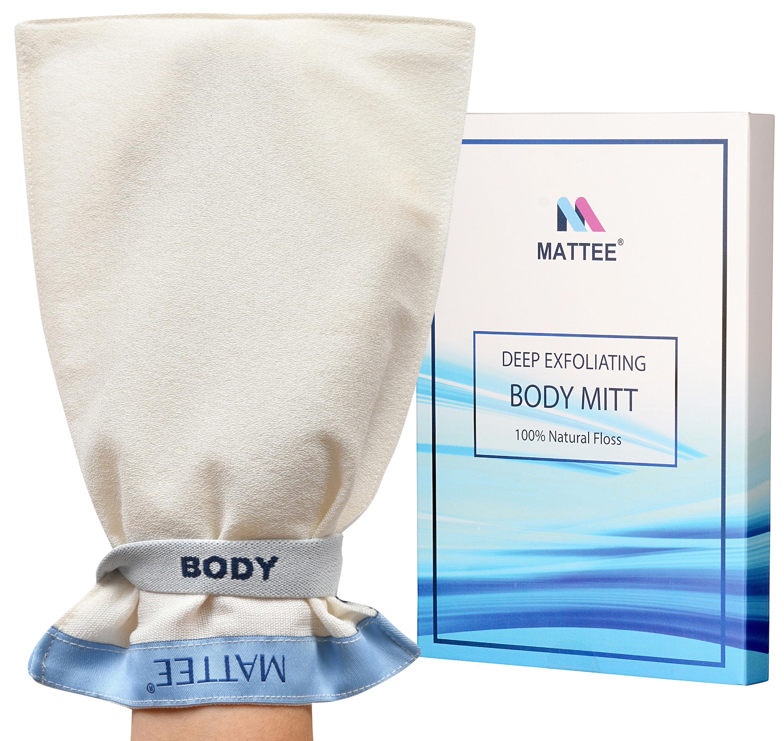 Amazon.com : MATTEE 100% Natural Premium Deep Exfoliating Mitt, Turkish ...
