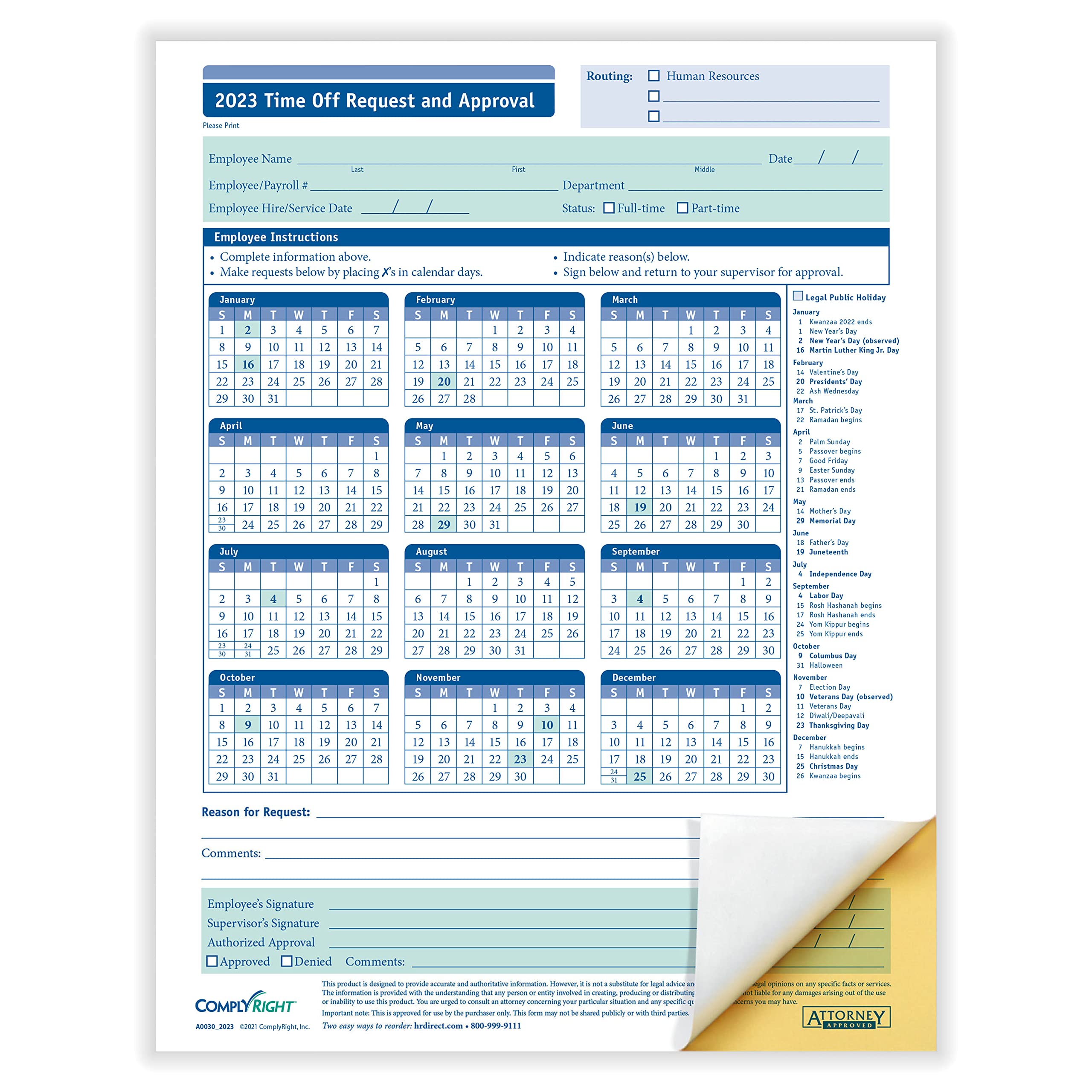 2023 Employee Form - Printable Forms Free Online