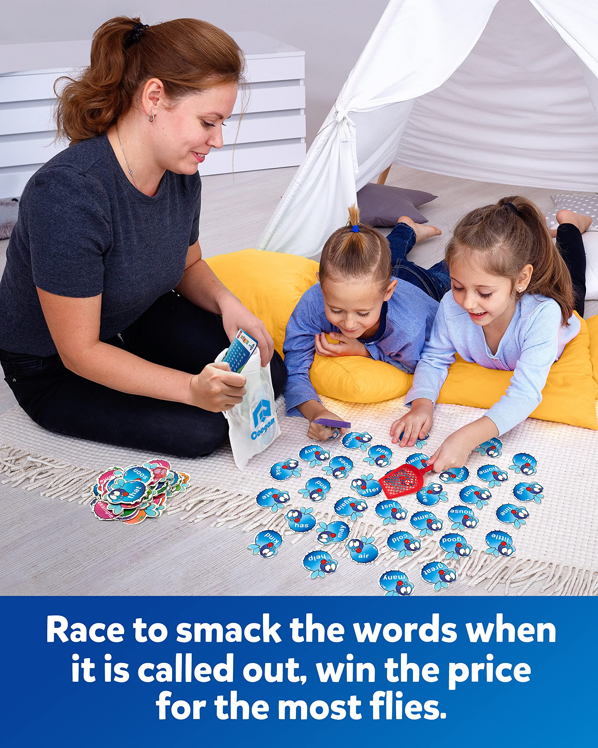 Buy Coogam Sight Words Swat Game with 400 Fry Site Words and 4 Fly ...