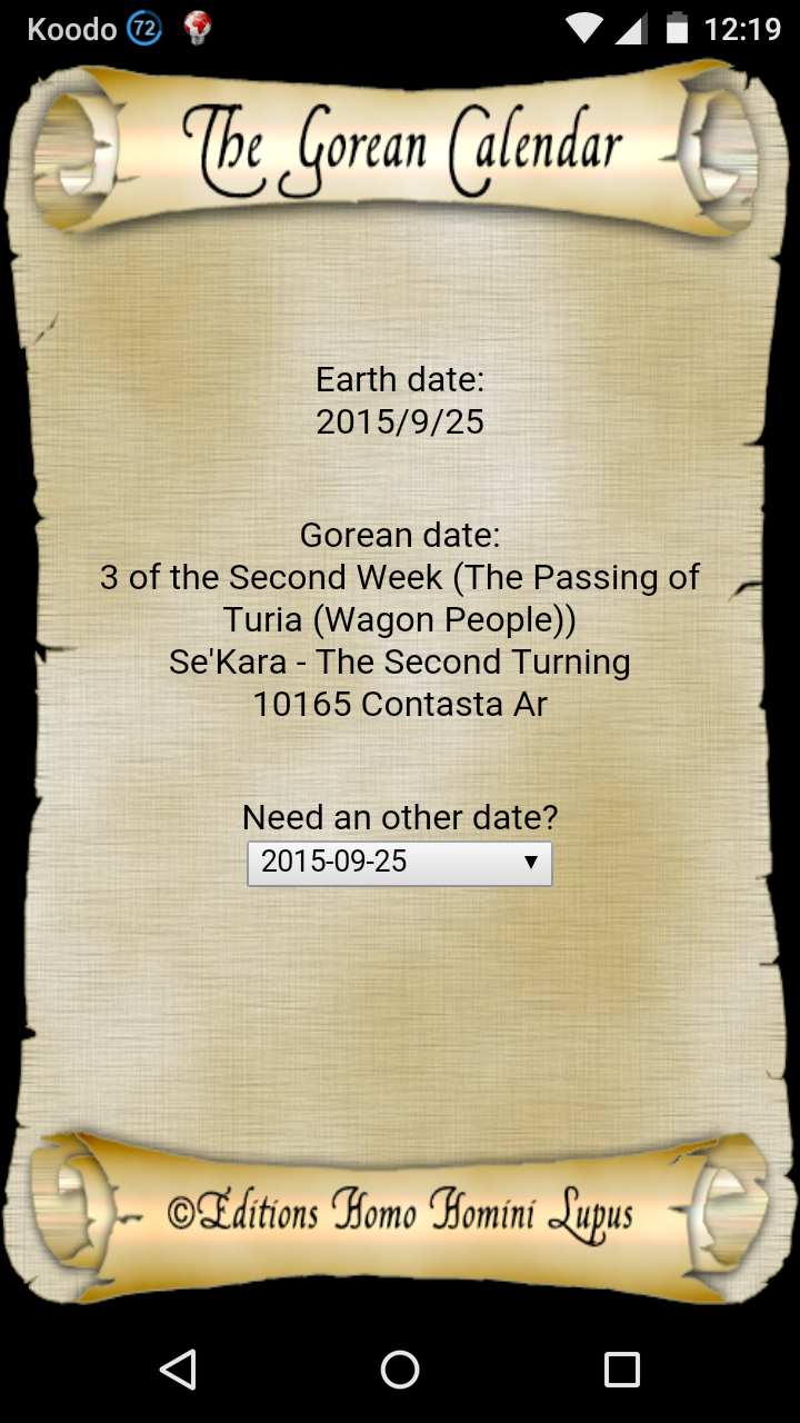The Gorean Calendar-Amazonアプリストアのアプリ