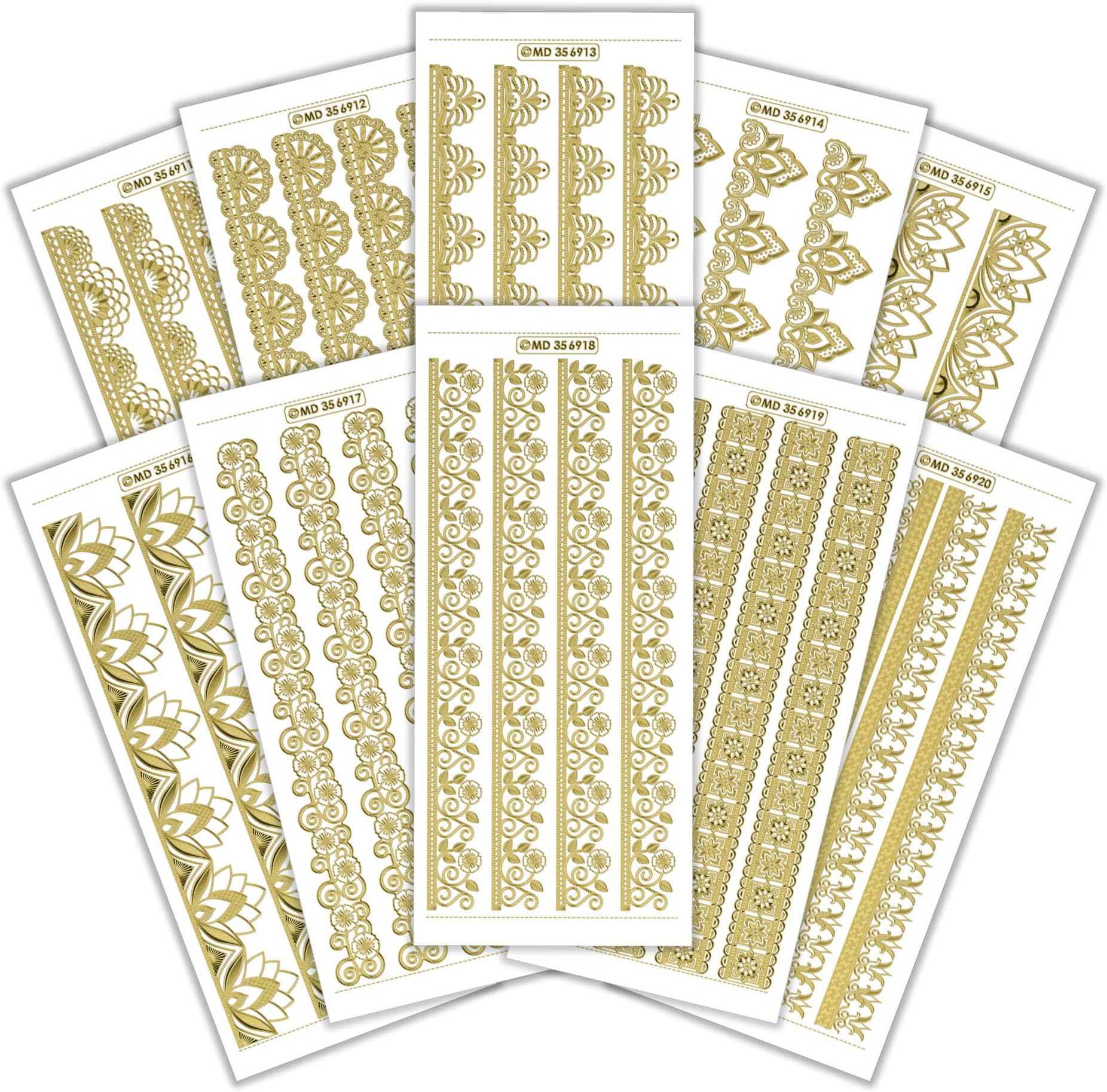 Peel Off Stickers CPD 1032" Text Lines Stickers, Paper, Multi-Colour ...